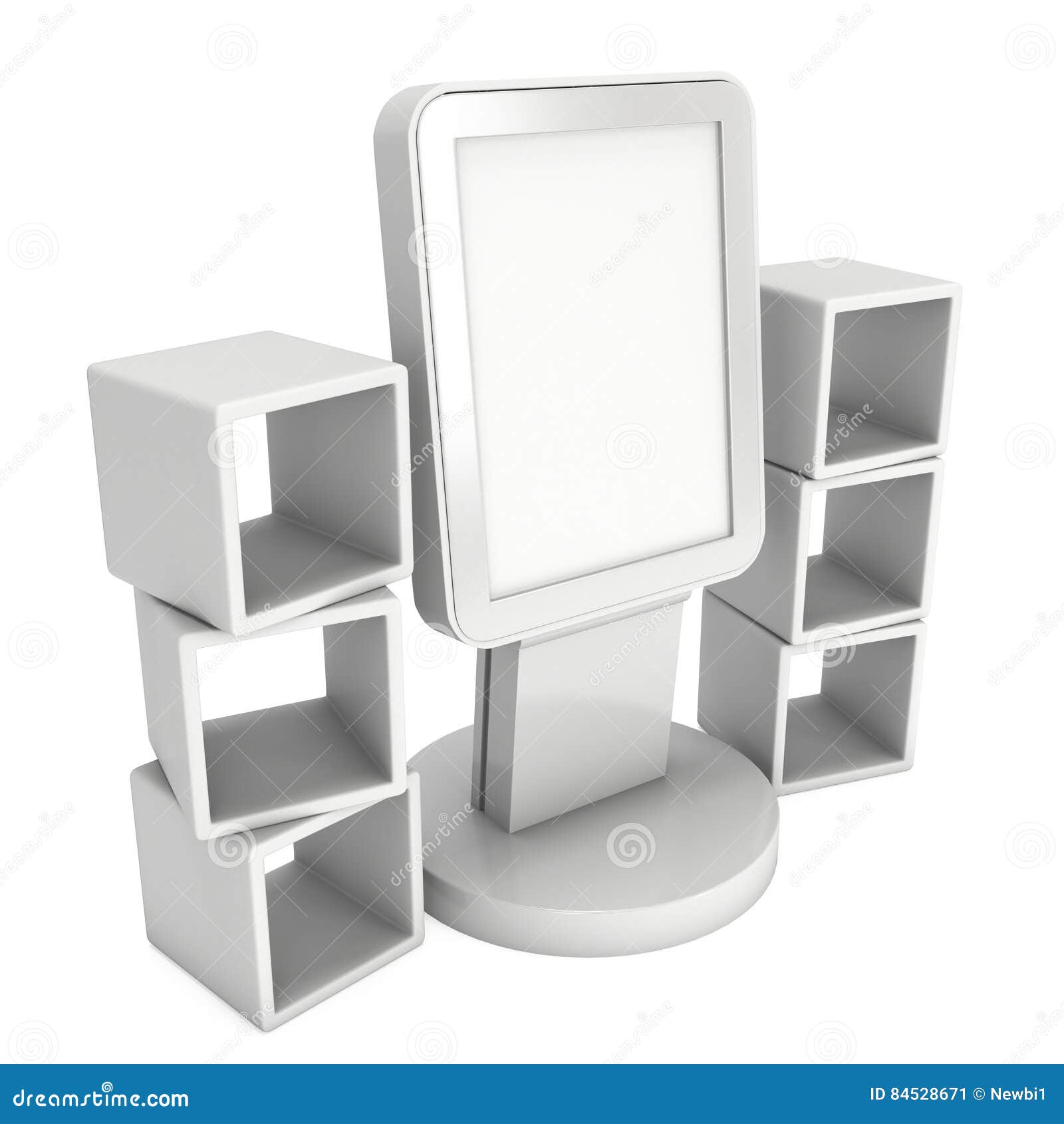 LCD Display Stand and Display Boxes Stock Illustration - Illustration ...