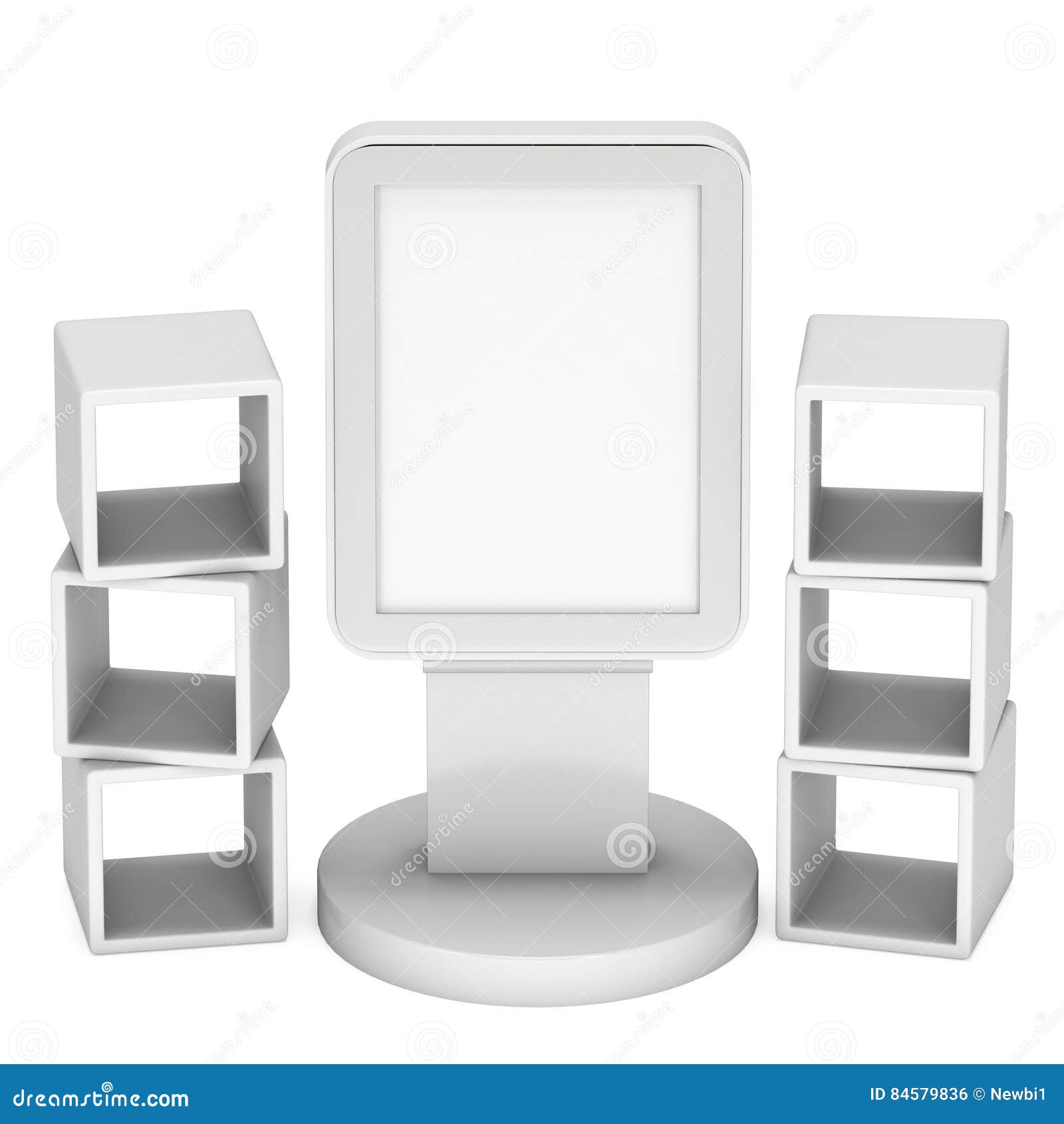 LCD Display Stand and Display Boxes Stock Illustration - Illustration ...