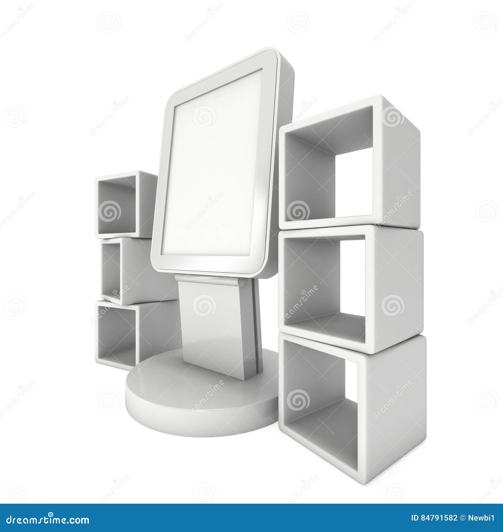 LCD Display Stand and Display Boxes Stock Illustration - Illustration ...