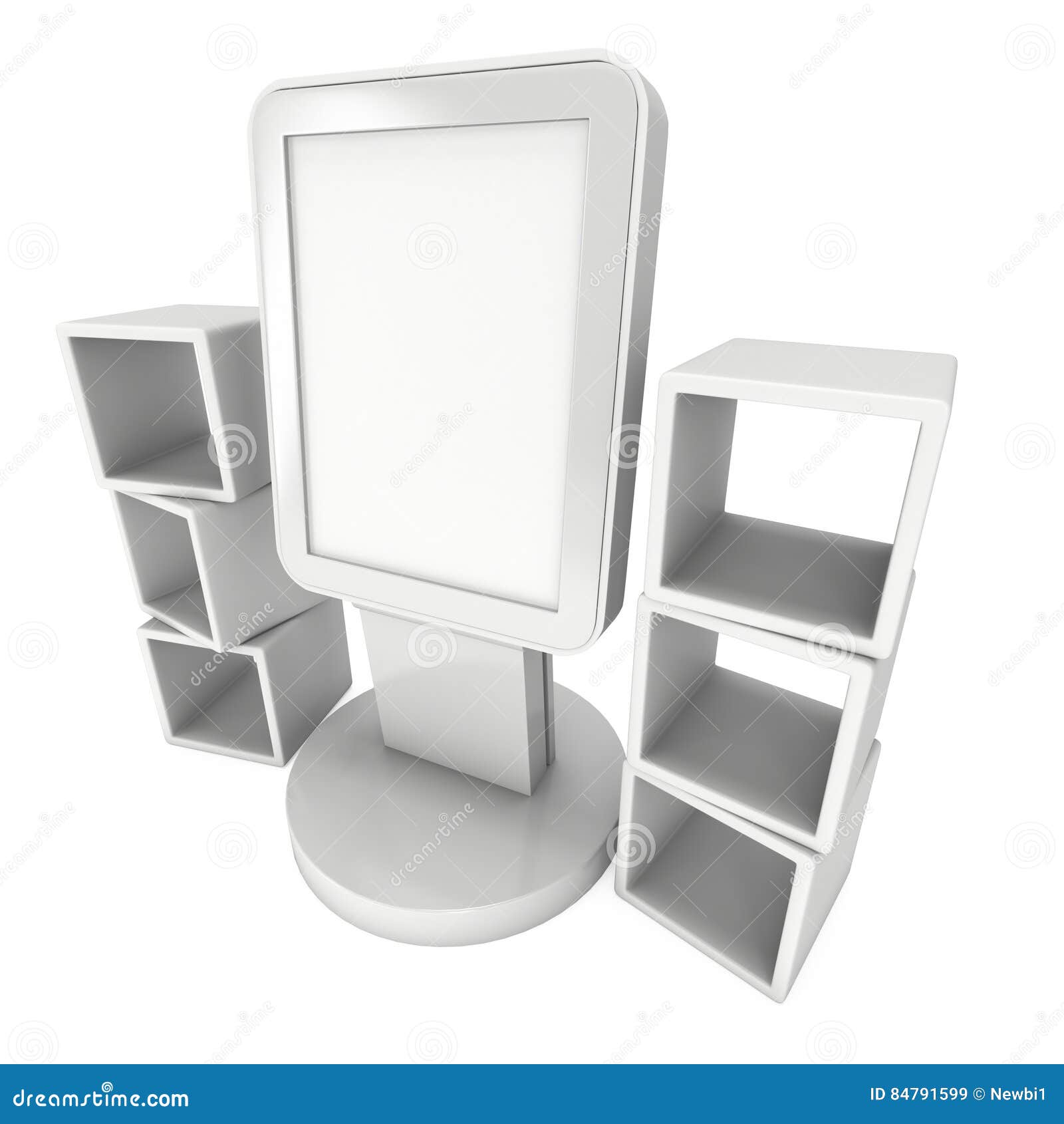 LCD Display Stand and Display Boxes Stock Illustration - Illustration ...