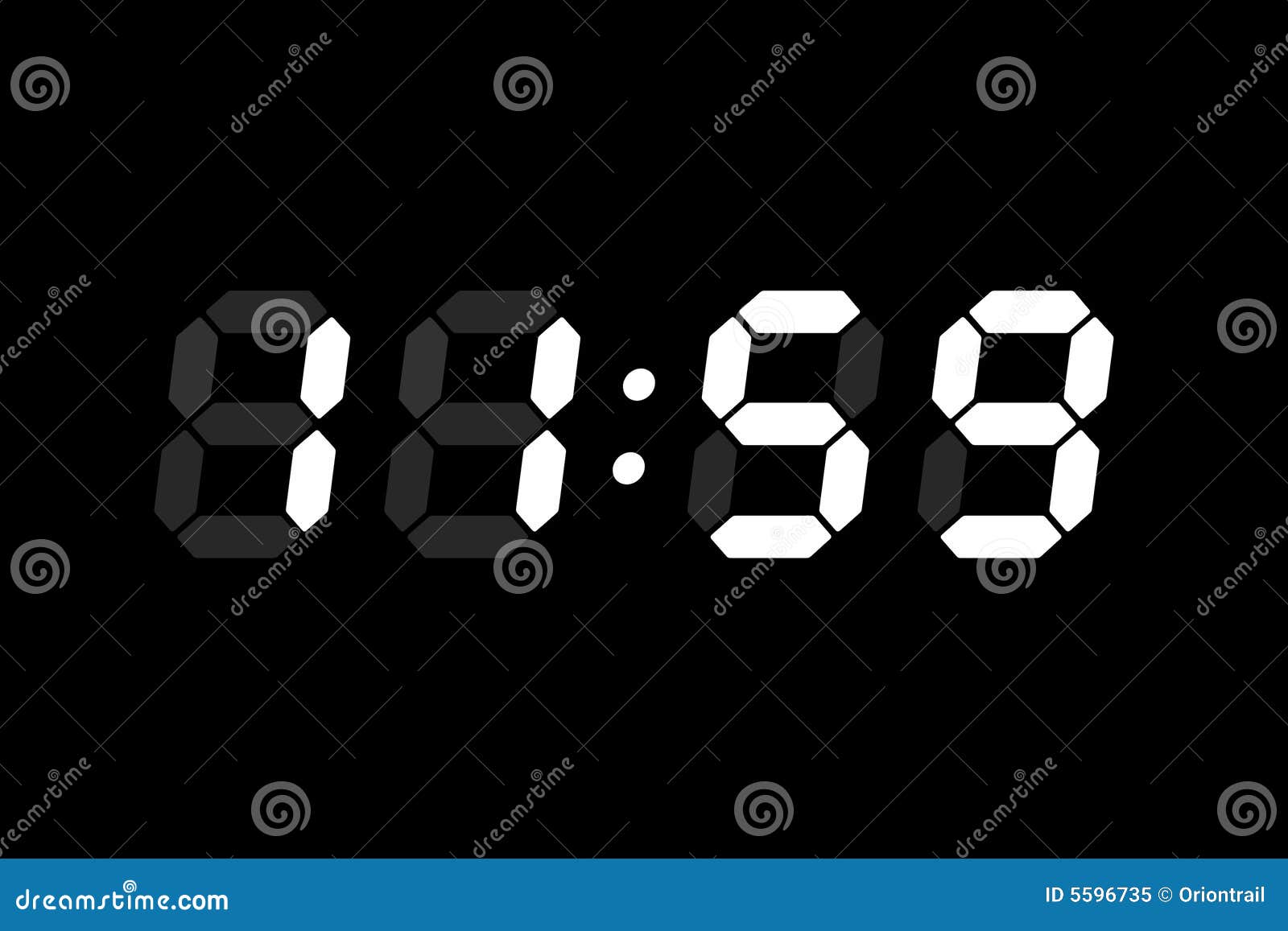 LCD displays time stock illustration. Illustration of display - 5596735