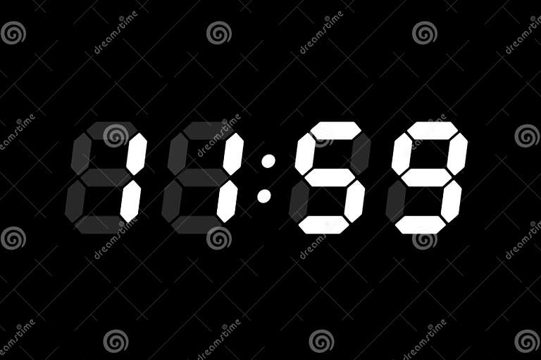 LCD displays time stock illustration. Illustration of display - 5596735