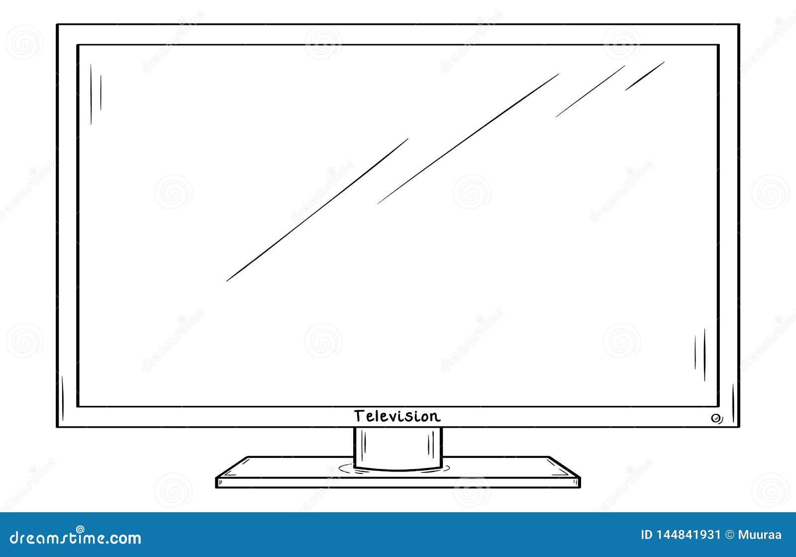 Lcd-Fernsehen Oder Computermonitor Stock Abbildung - Illustration von ...