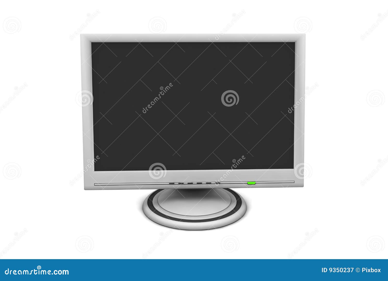 LCD Flat Screen Monitor stock illustration. Illustration of design ...