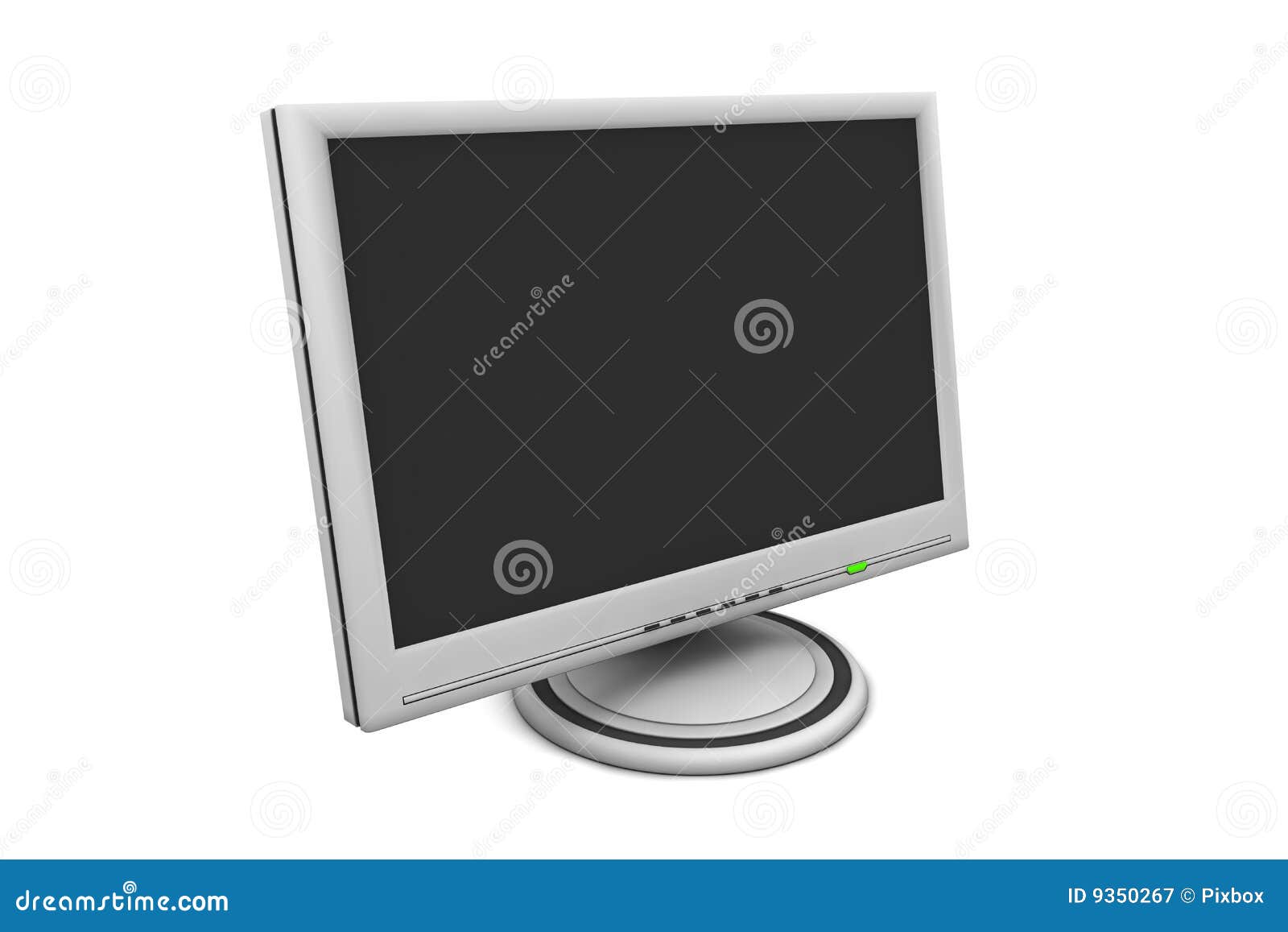 LCD Flat Screen Monitor stock illustration. Illustration of design ...