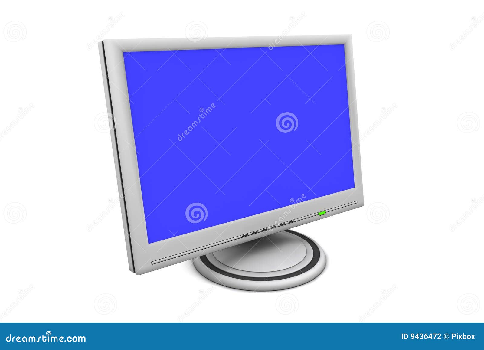 LCD Flat Screen Monitor stock illustration. Illustration of design ...