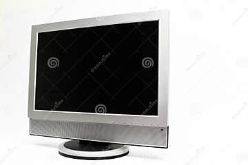 LCD Flatscreen TV Isolated on White Stock Photo - Image of television ...