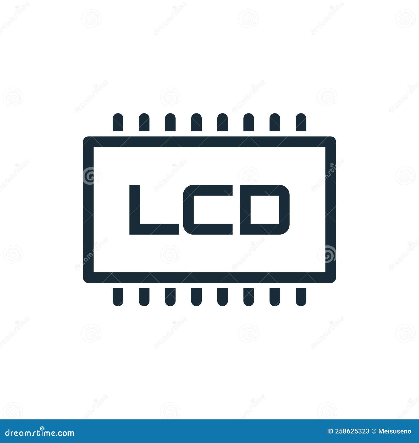 LCD Icon Design Template Elements Stock Vector - Illustration of ...