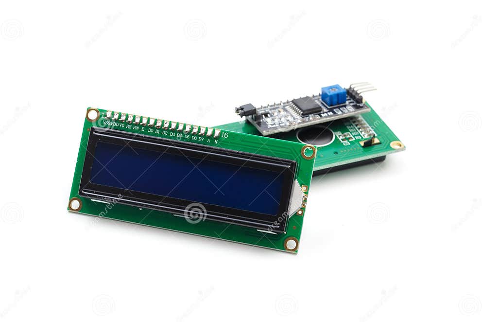 LCD Indicator Isolated on White Background Stock Image - Image of ...