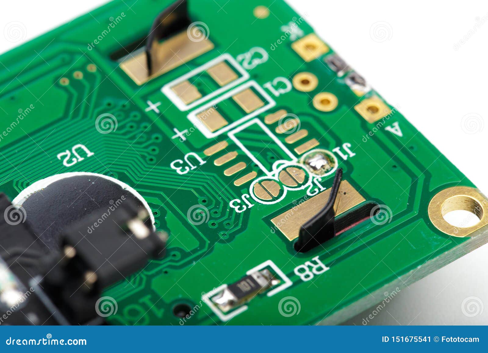 LCD Indicator Isolated on White Background Stock Image - Image of ...