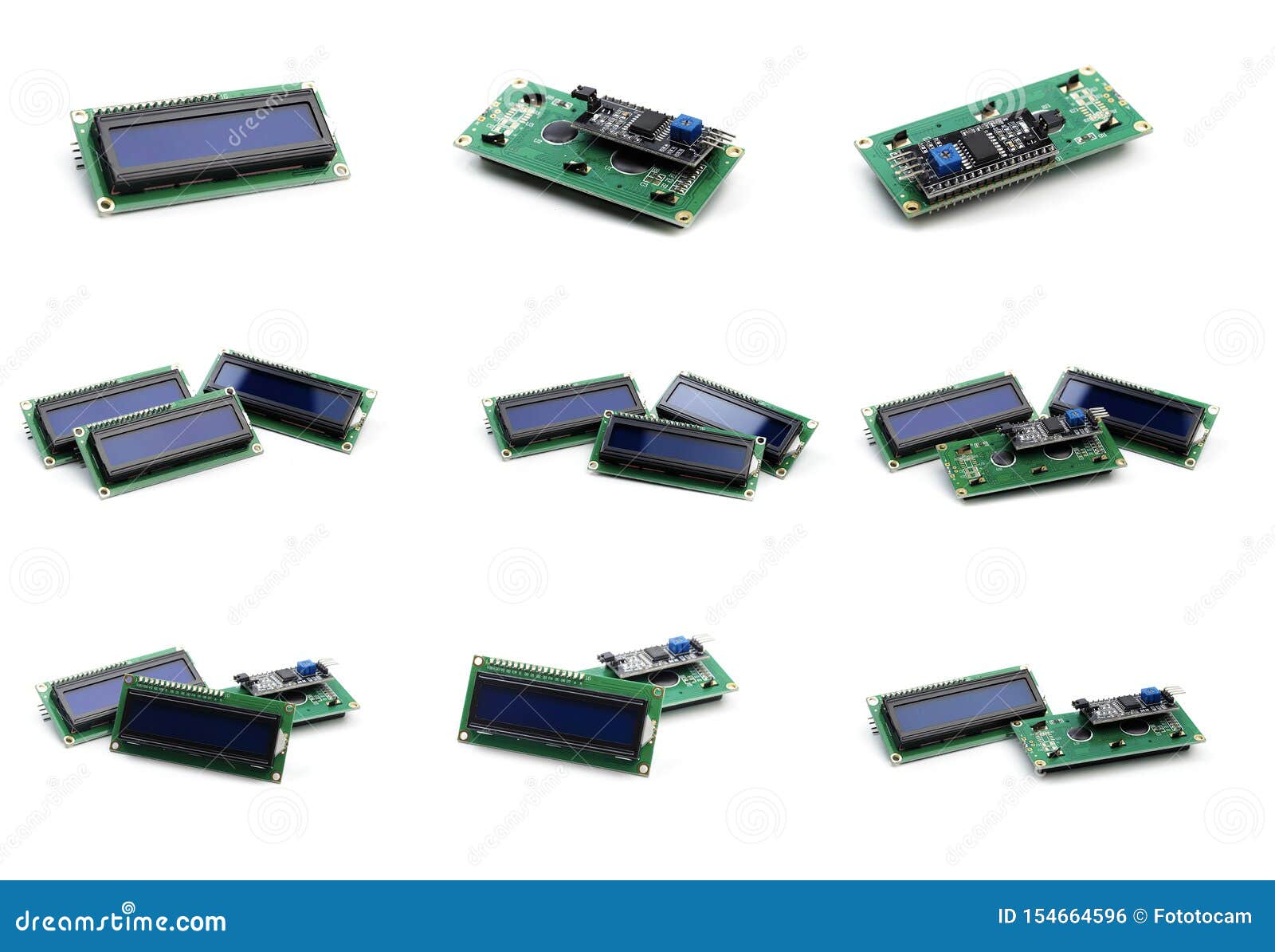 LCD Indicator Isolated on White Background Stock Photo - Image of ...