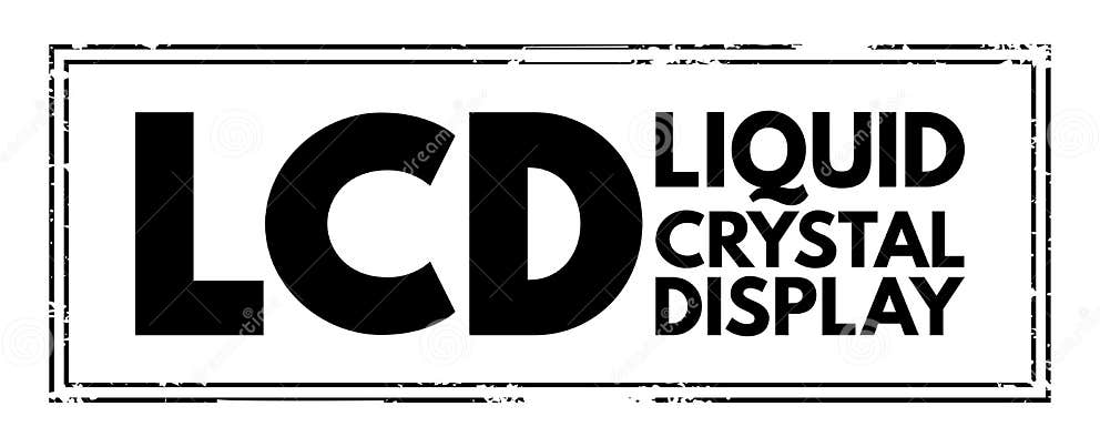 LCD - Liquid Crystal Display is a Type of Flat Panel Display Which Uses ...