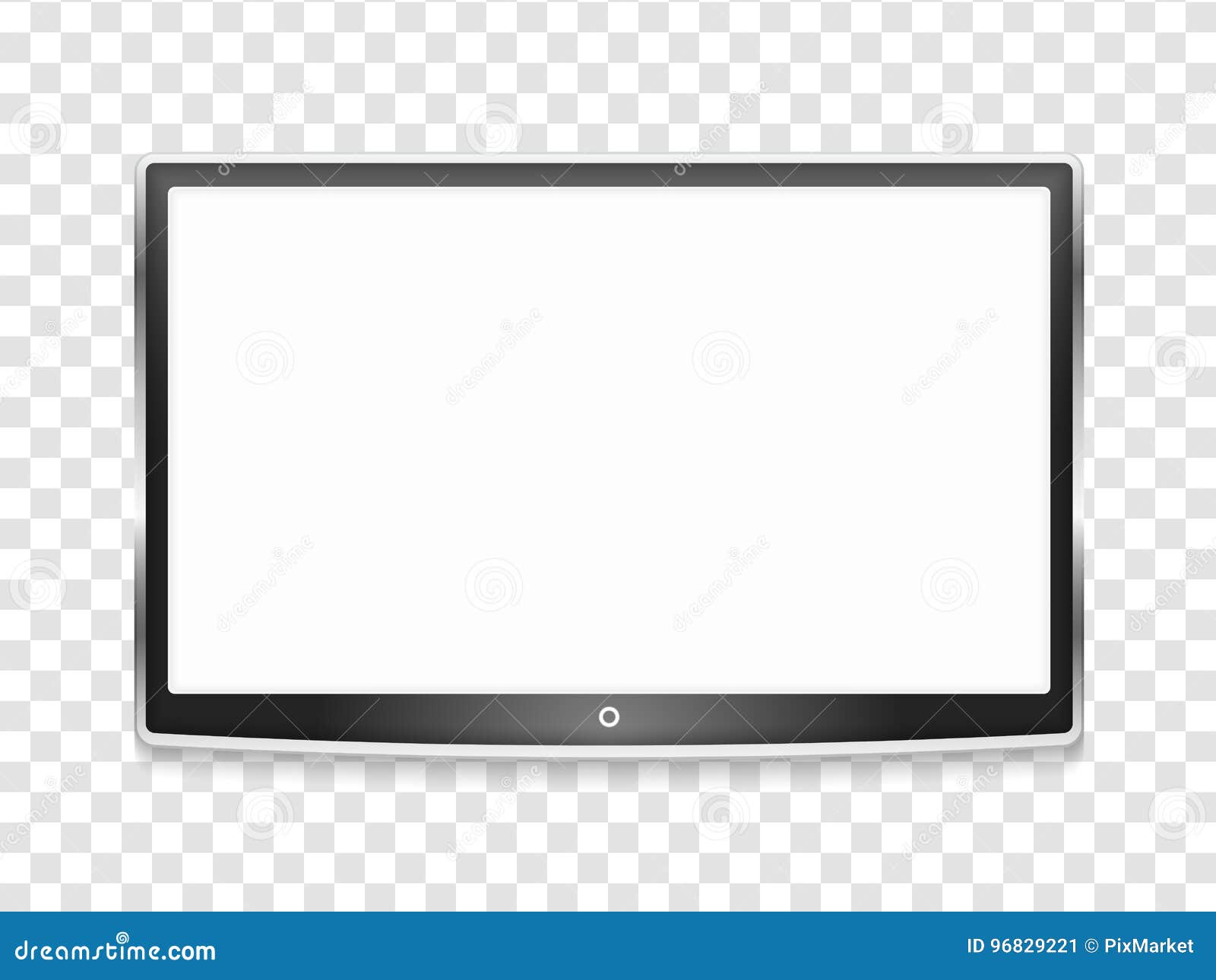 Lcd moderno TV ilustración del vector. Ilustración de plasma - 96829221