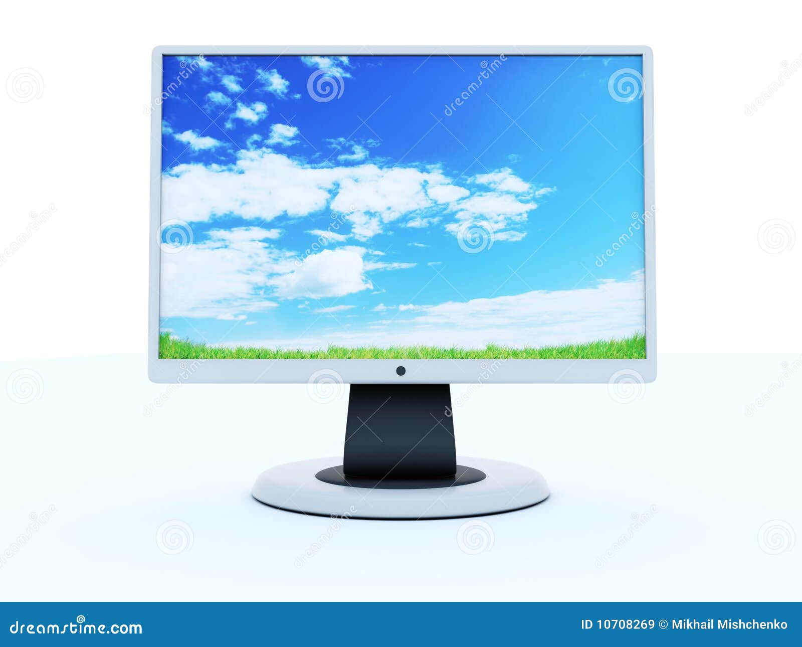 LCD monitor stock illustration. Illustration of digital - 10708269