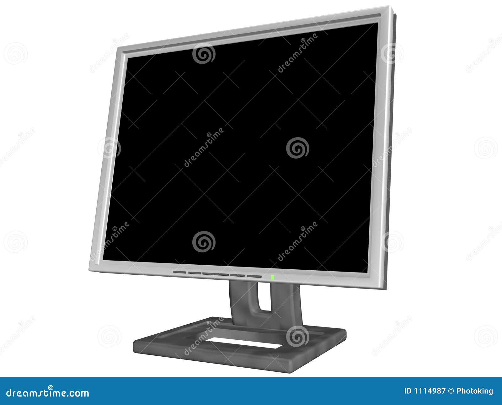 LCD MONITOR stock illustration. Illustration of tvset - 1114987