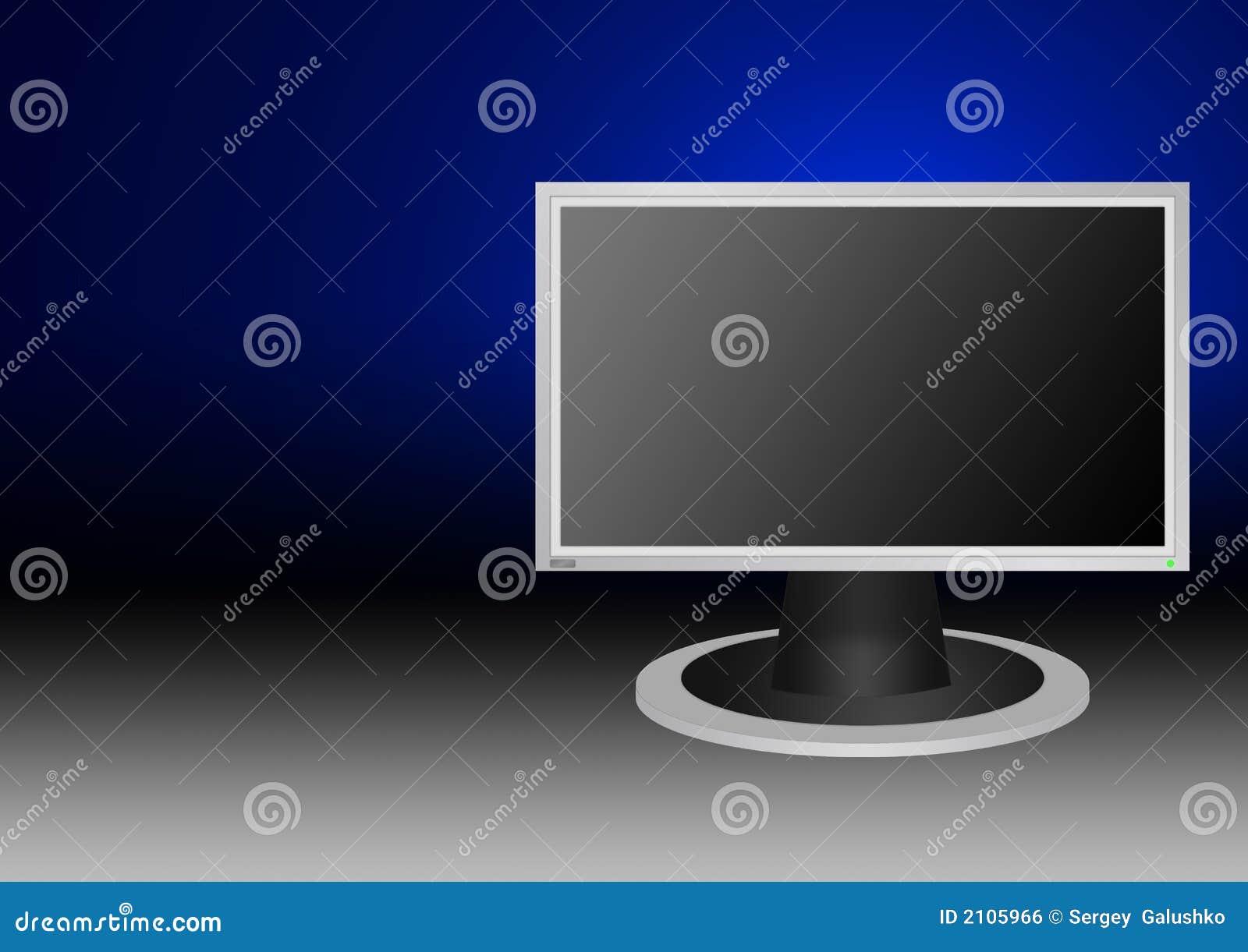LCD Monitor 16x9 Style Background Stock Illustration - Illustration of ...