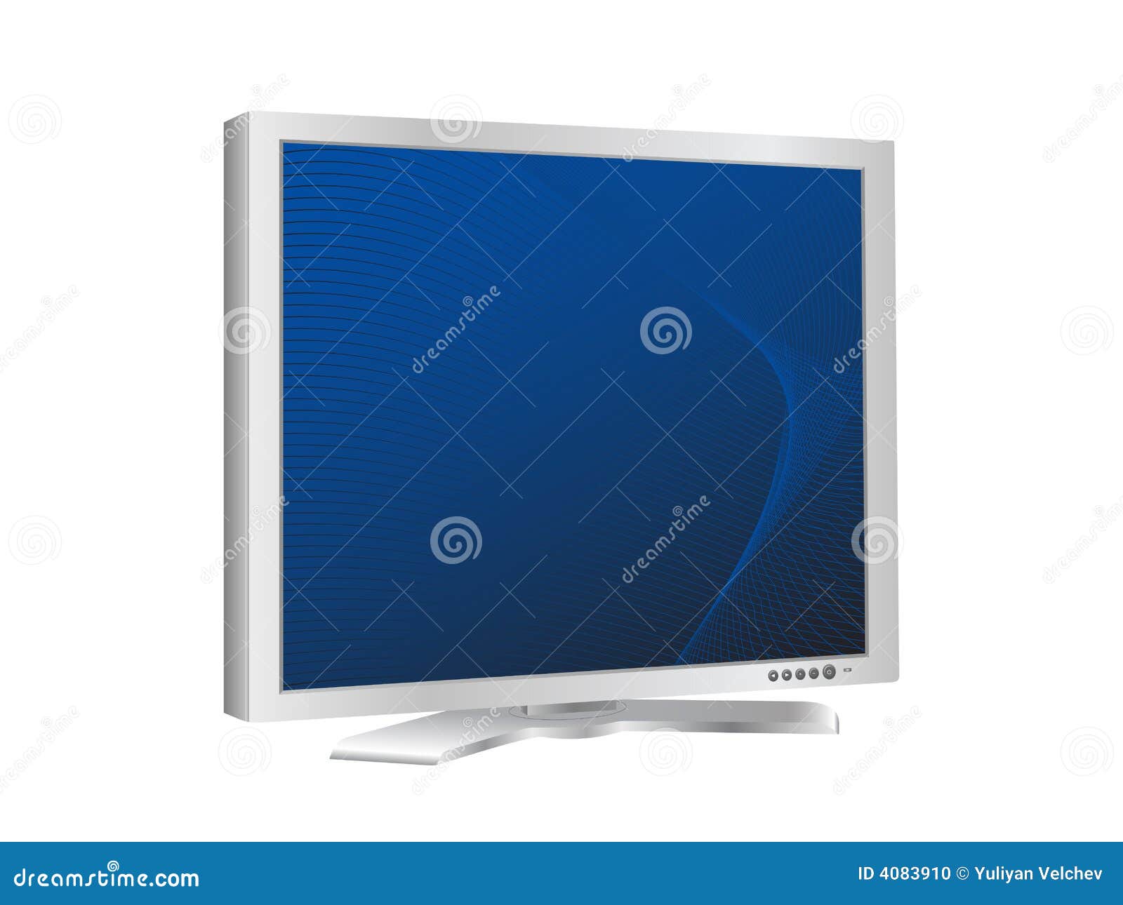 Lcd monitor 2 stock vector. Illustration of screen, computer - 4083910