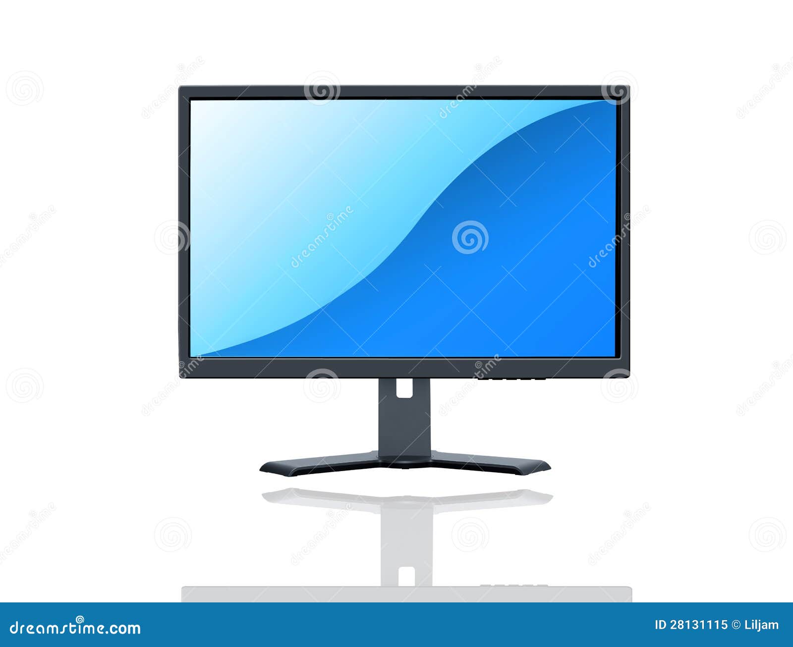 LCD monitor stock illustration. Illustration of equipment - 28131115