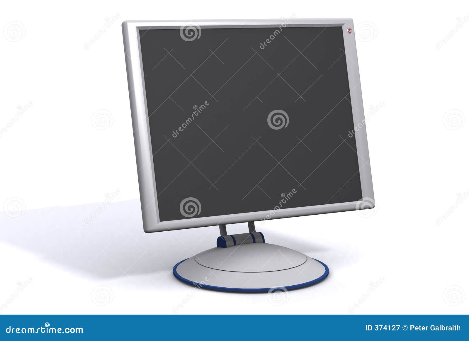 Lcd monitor stock illustration. Illustration of crystal - 374127