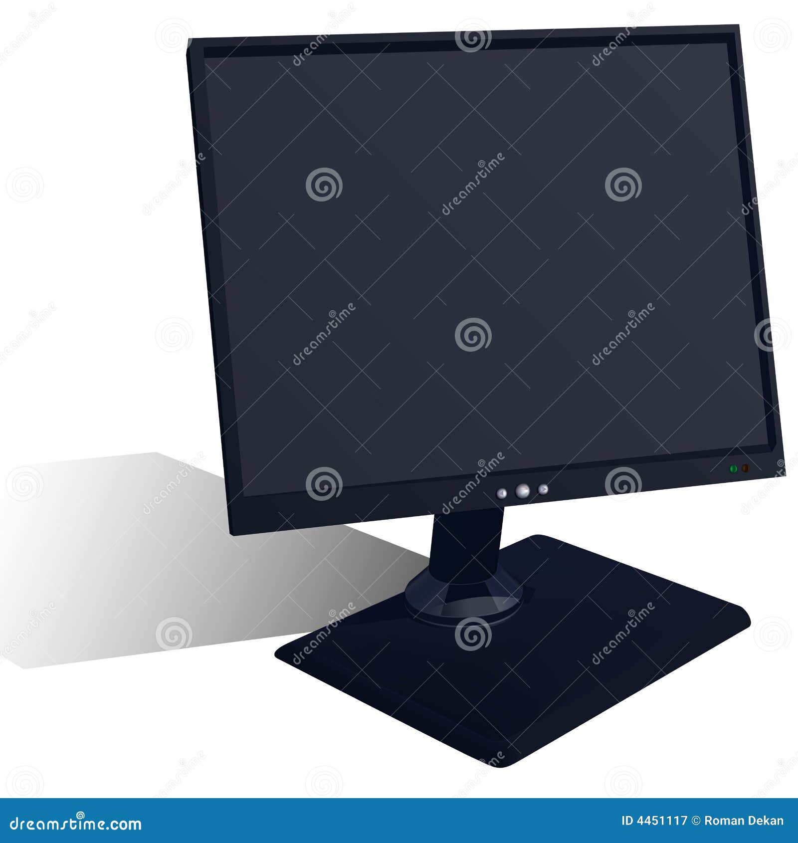 LCD monitor stock vector. Illustration of vector, glass - 4451117