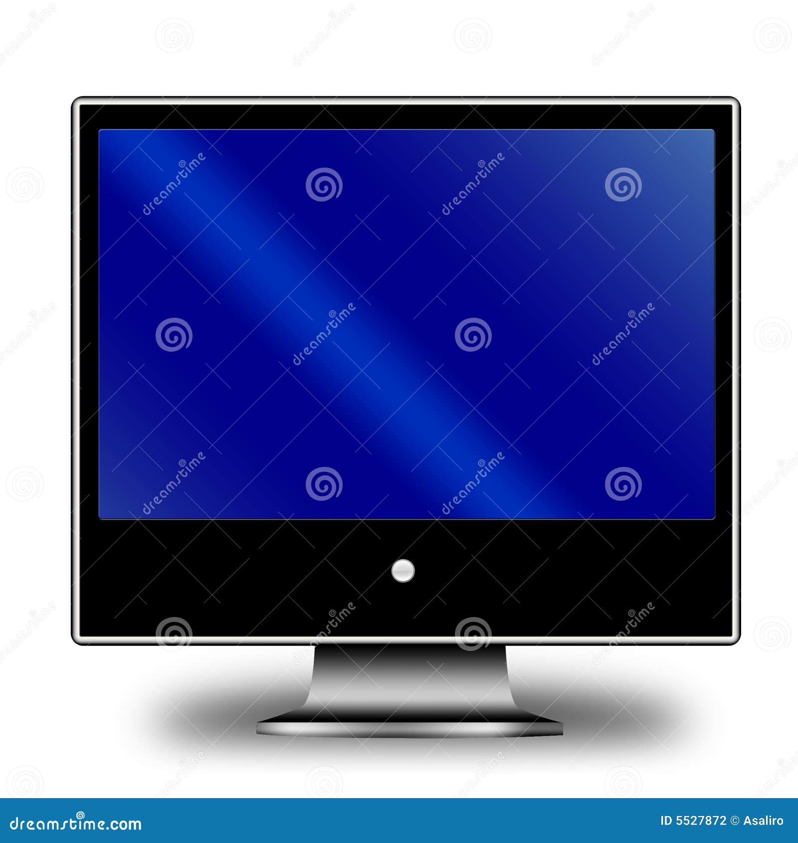 Lcd Monitor stock illustration. Illustration of computer - 5527872