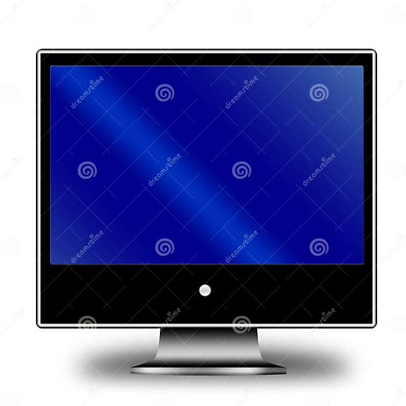 Lcd Monitor stock illustration. Illustration of computer - 5527872