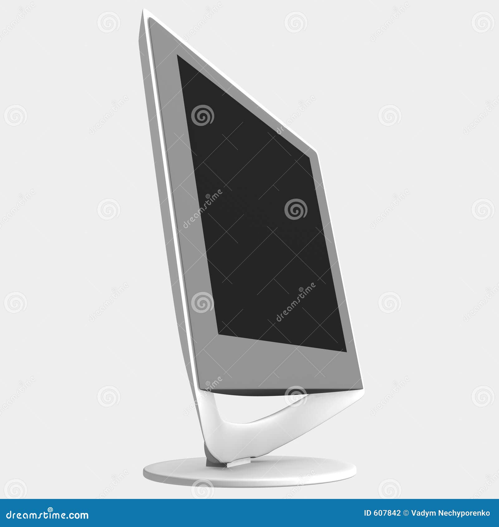 LCD monitor stock illustration. Illustration of monitor - 607842