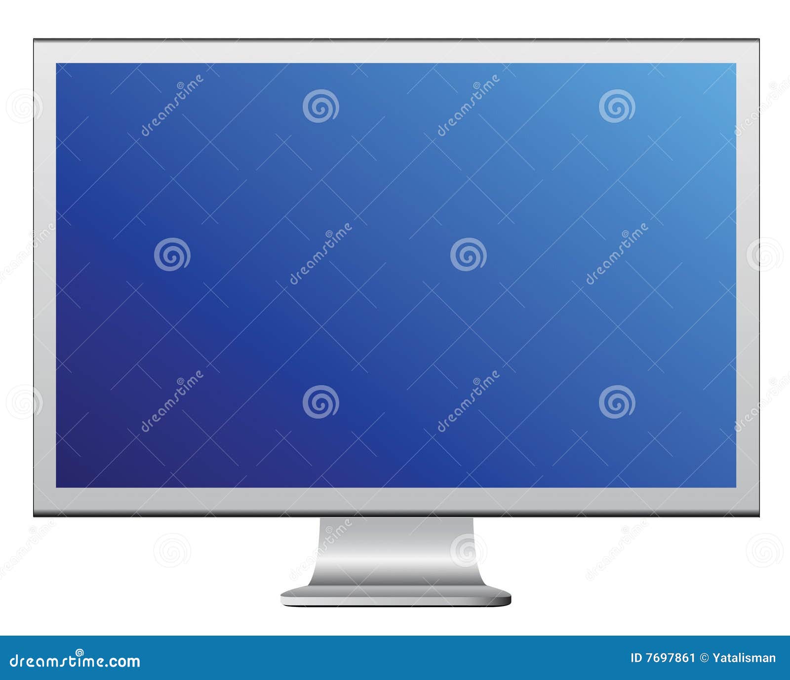 LCD Monitor Cartoon Vector | CartoonDealer.com #7697861