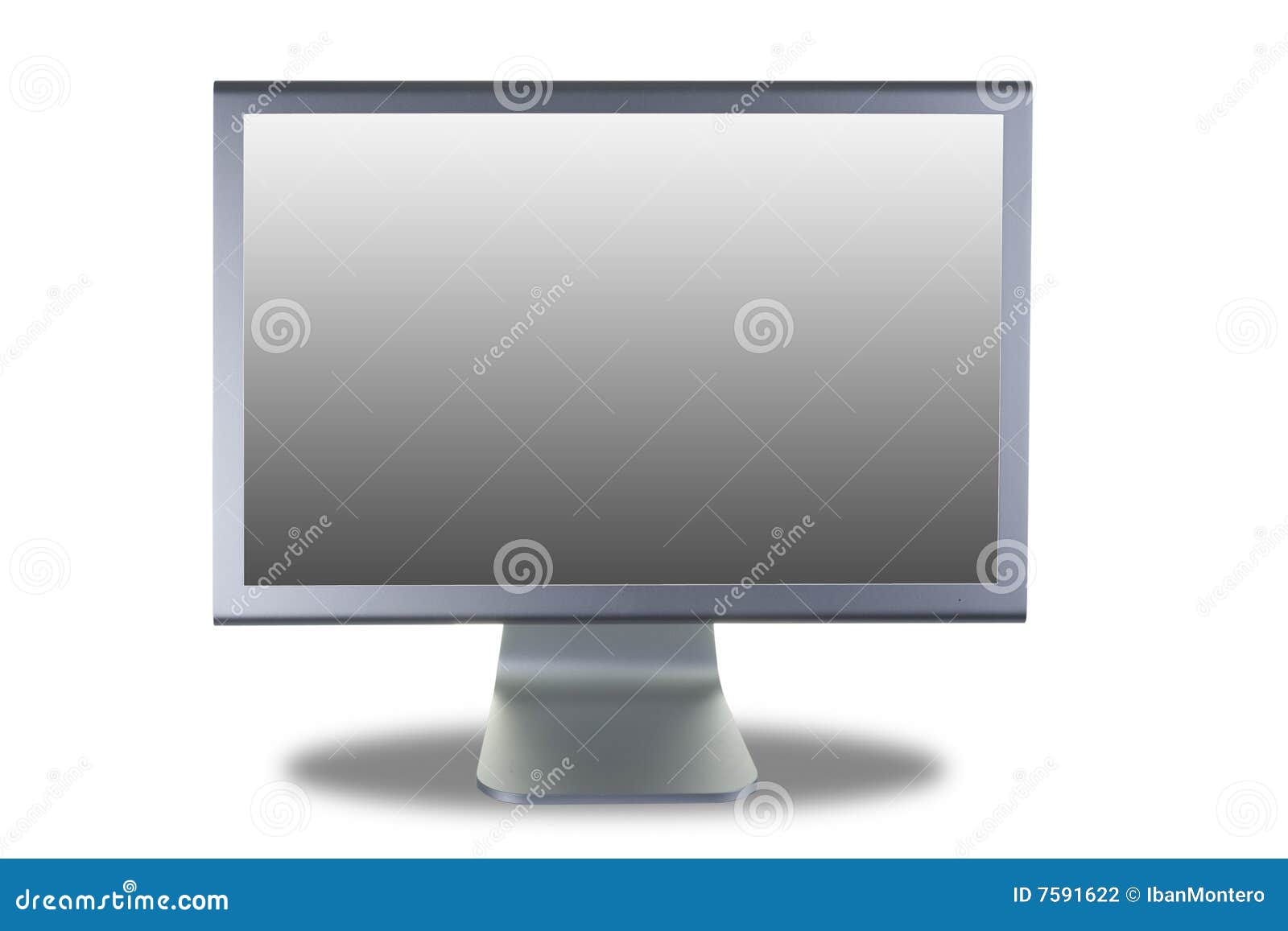 Lcd monitor flat screen stock photo. Image of electronics - 7591622