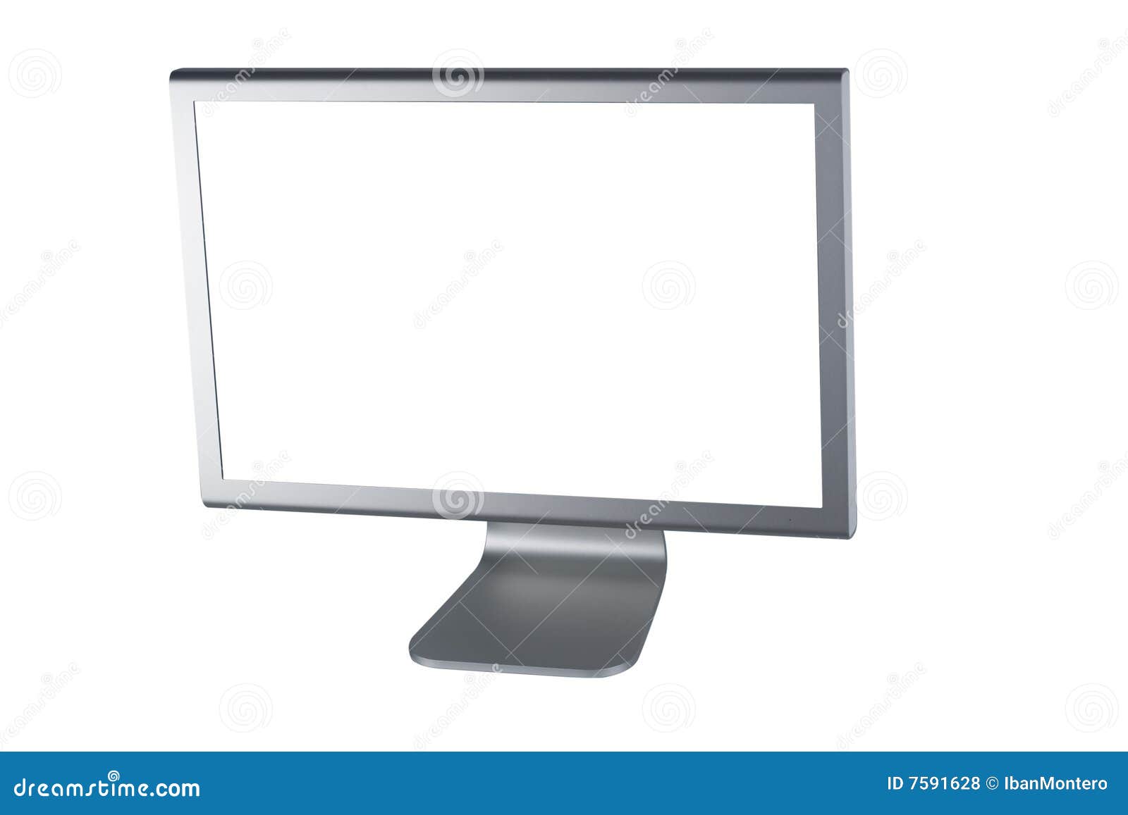 Lcd monitor flat screen stock photo. Image of elecctronic - 7591628