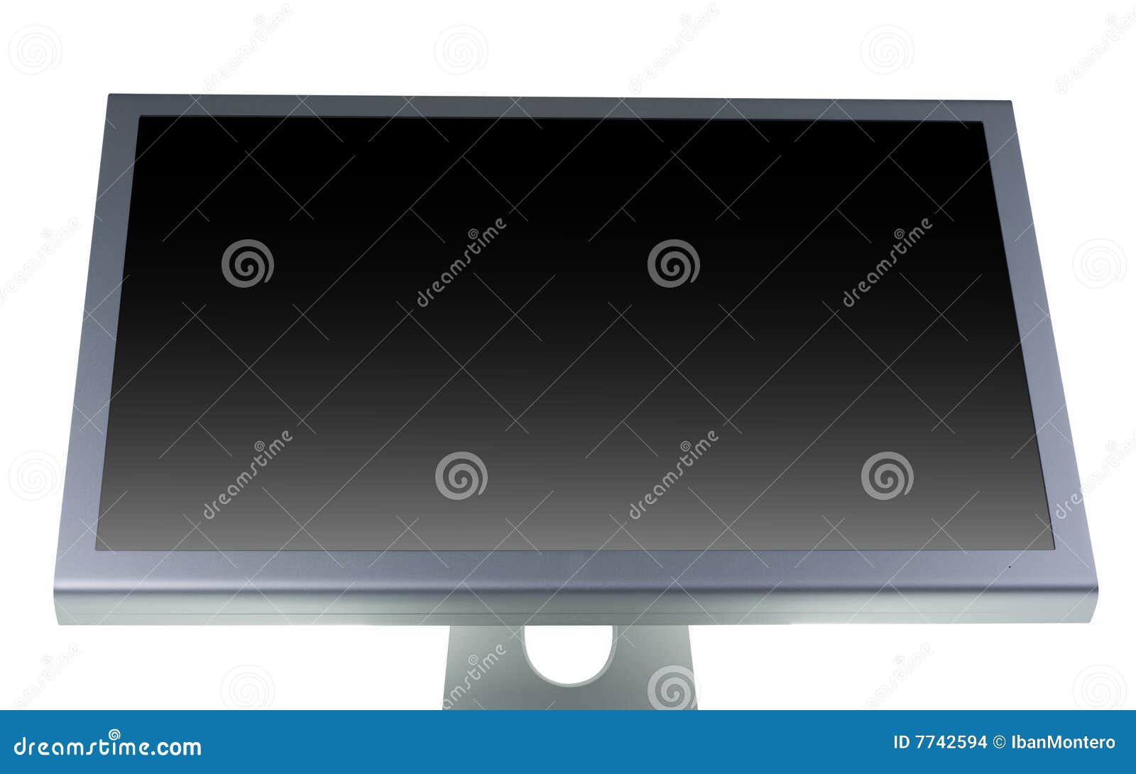Lcd monitor flat screen stock photo. Image of flat, withe - 7742594
