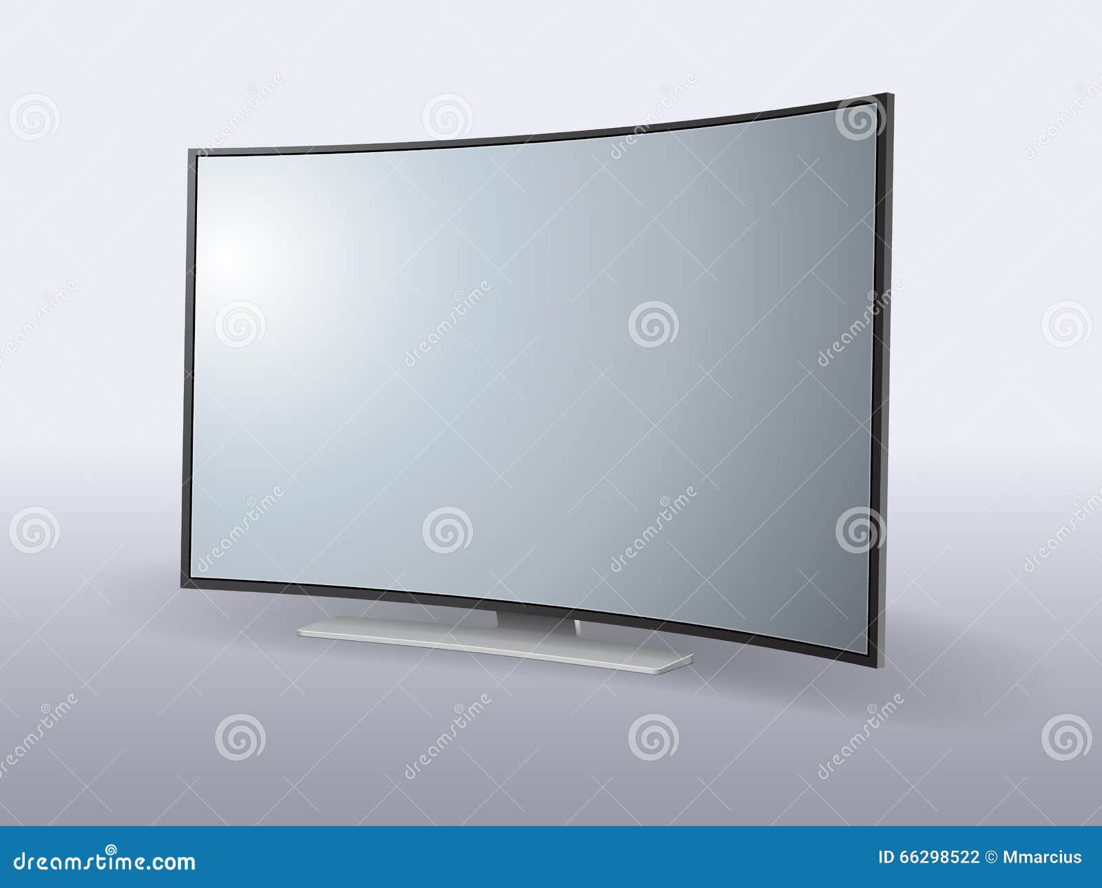 Lcd monitor stock vector. Illustration of perspective - 66298522