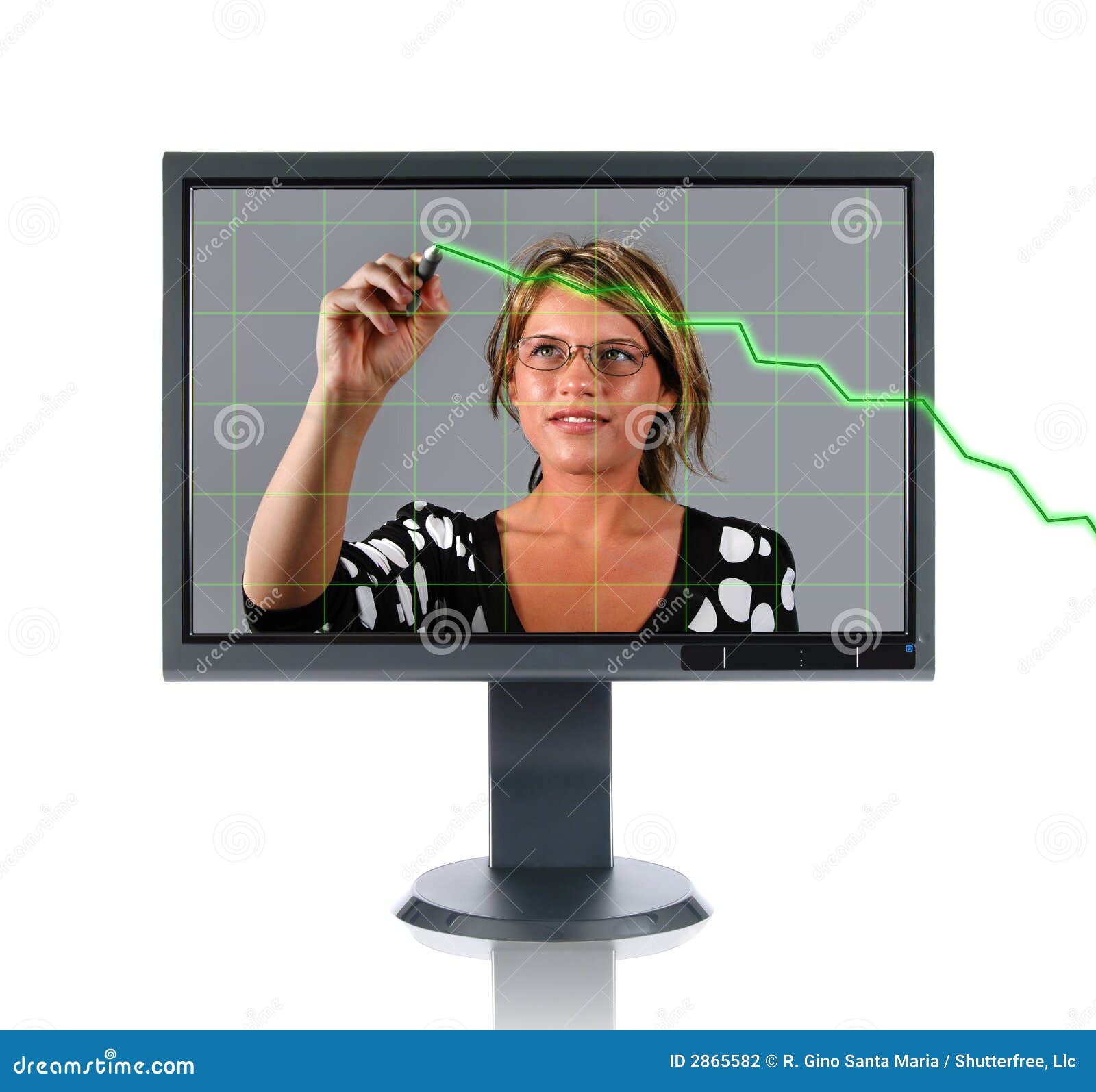 Lcd Monitor Woman Chart Photos - Free & Royalty-Free Stock Photos from ...