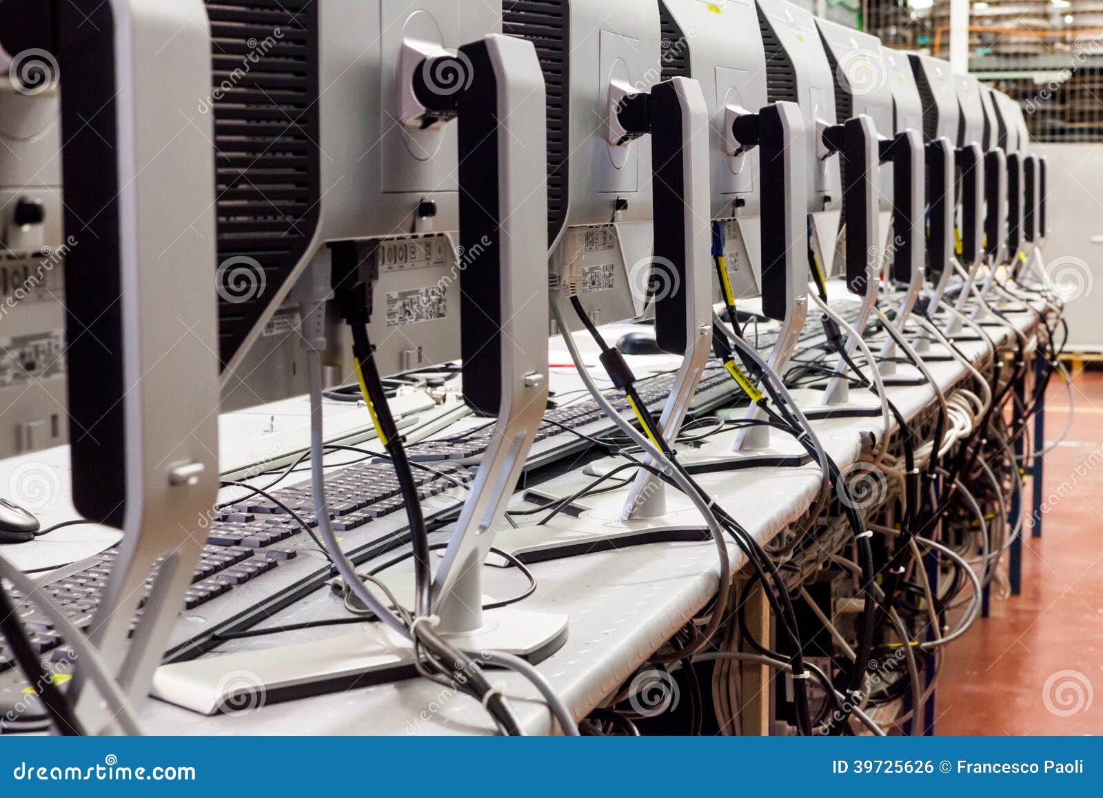 LCD Monitors production stock photo. Image of network - 39725626