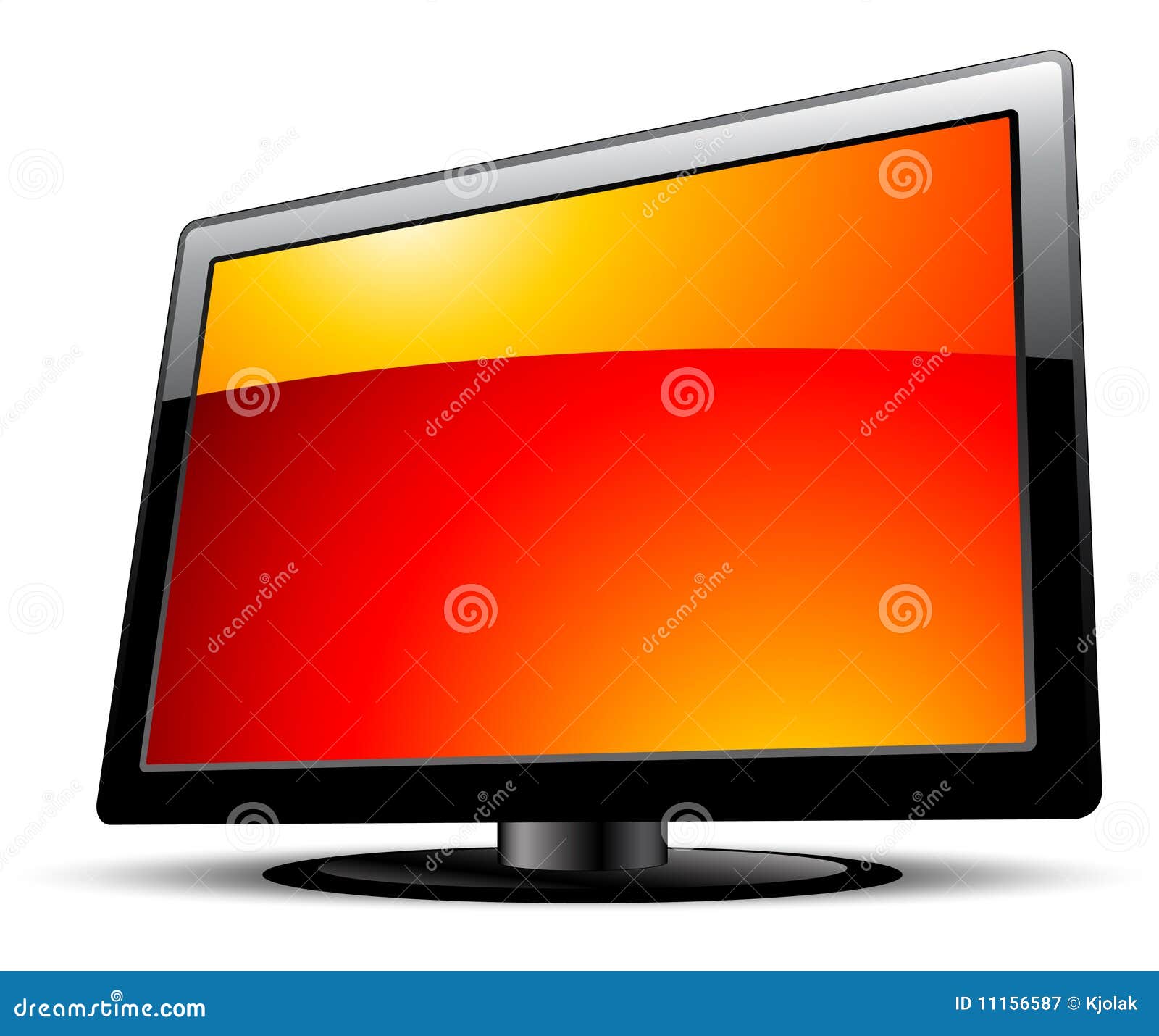 LCD panel stock vector. Illustration of high, show, monitor - 11156587