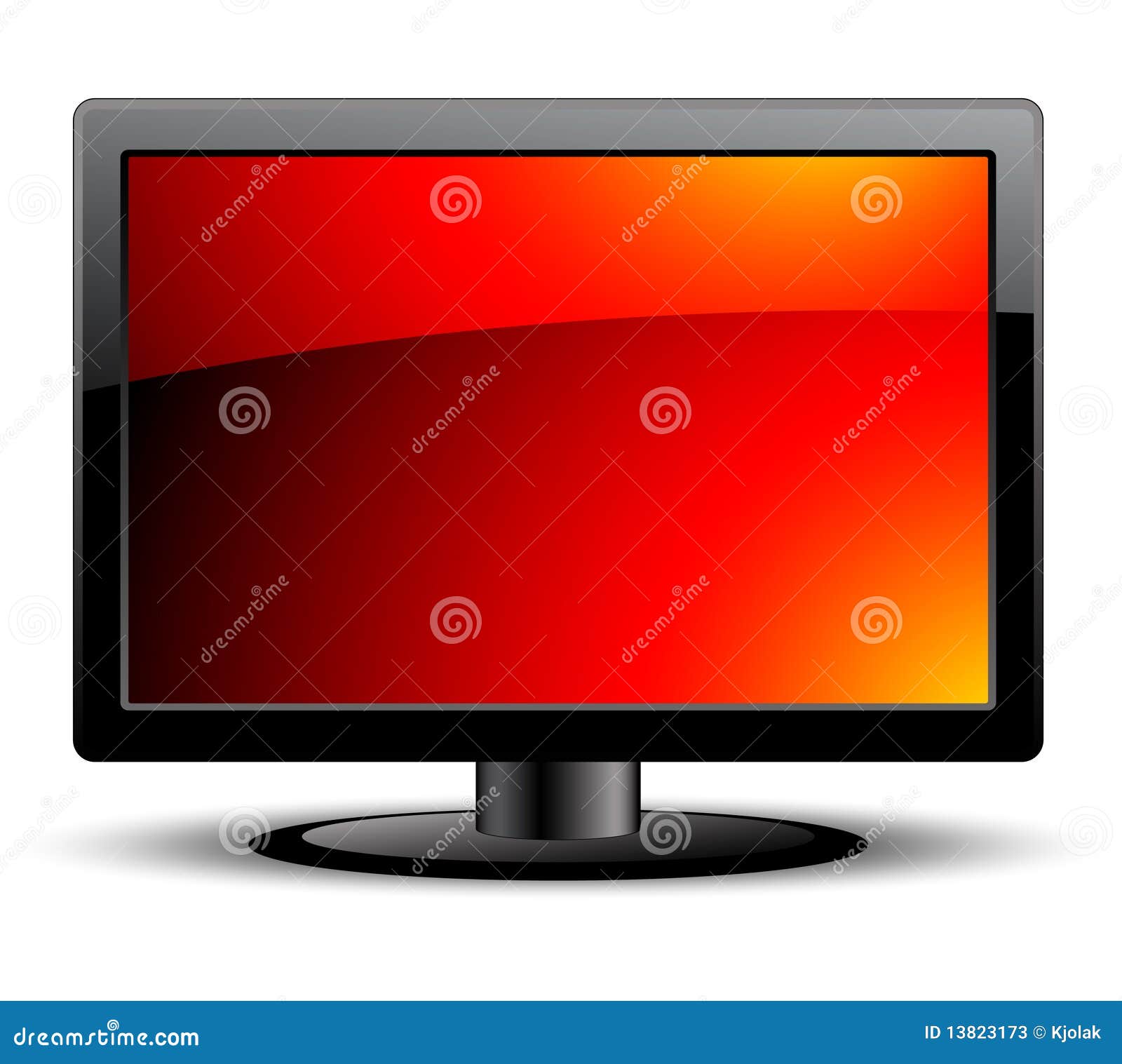 LCD panel stock vector. Illustration of futuristic, flat - 13823173