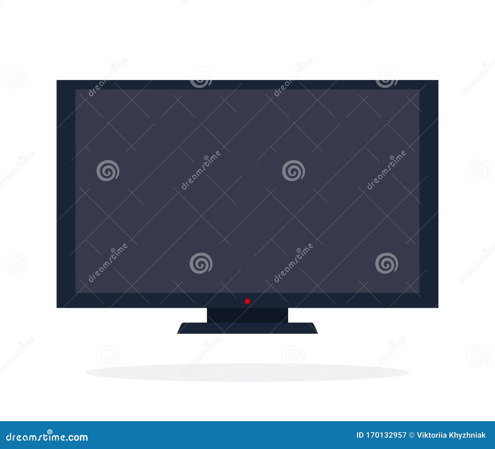 LCD Panel Vector Flat Isolated Stock Vector - Illustration of internet ...