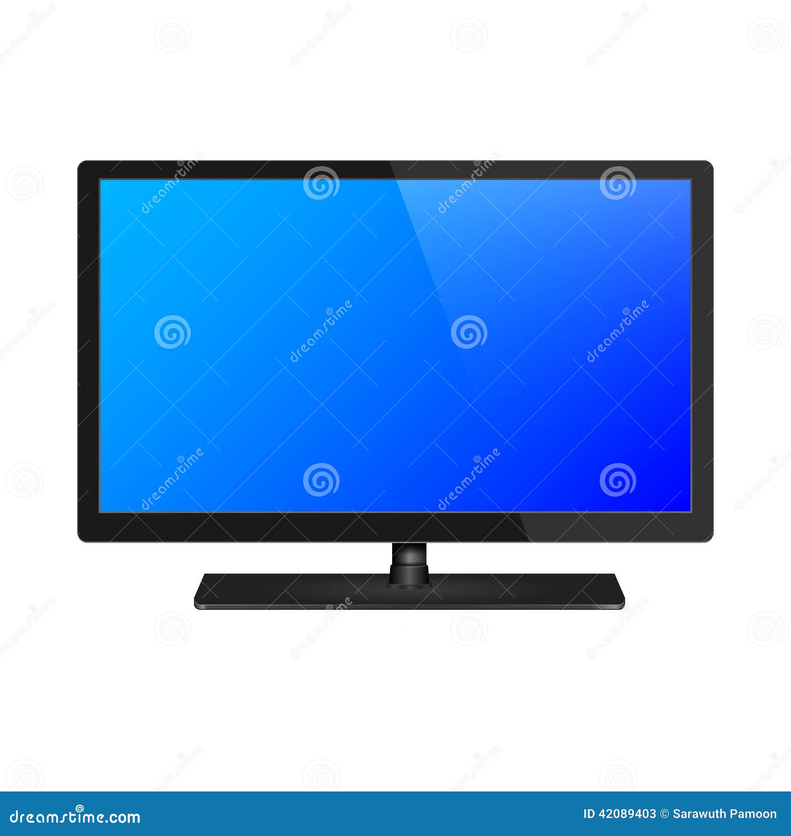 LCD, Plasma Realistic Vector Illustration,TV Flat Screen. Stock Vector ...