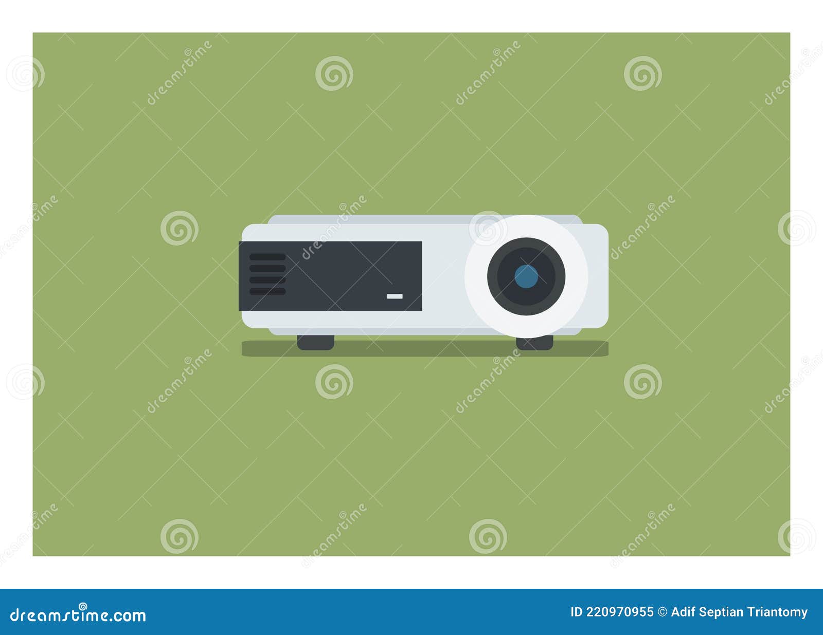 LCD Projector. Simple Flat Illustration. Stock Vector - Illustration of ...