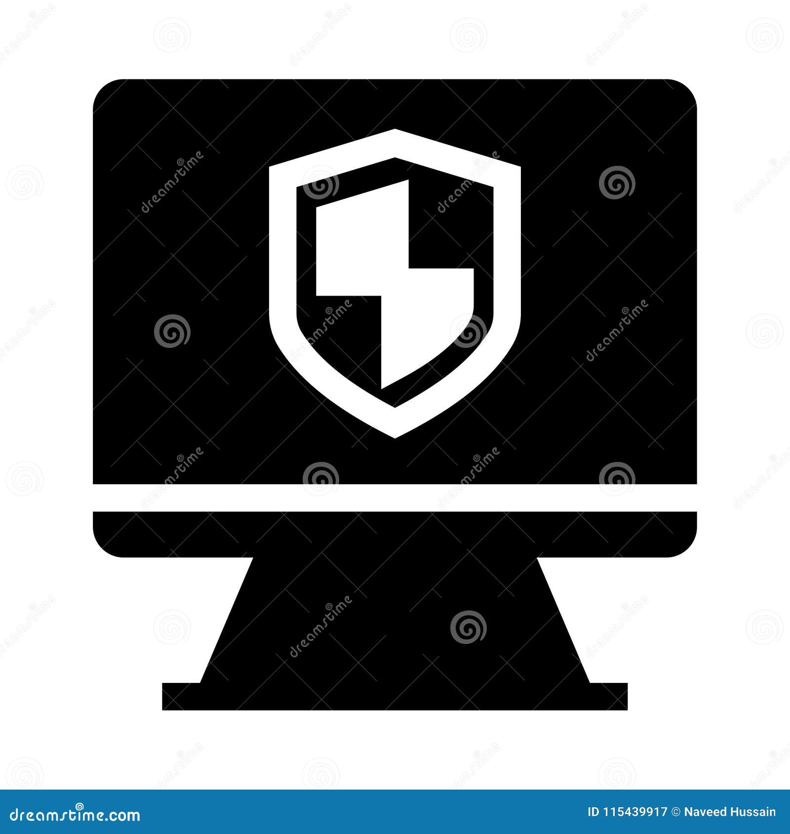 LCD protection glyphs icon stock illustration. Illustration of product ...