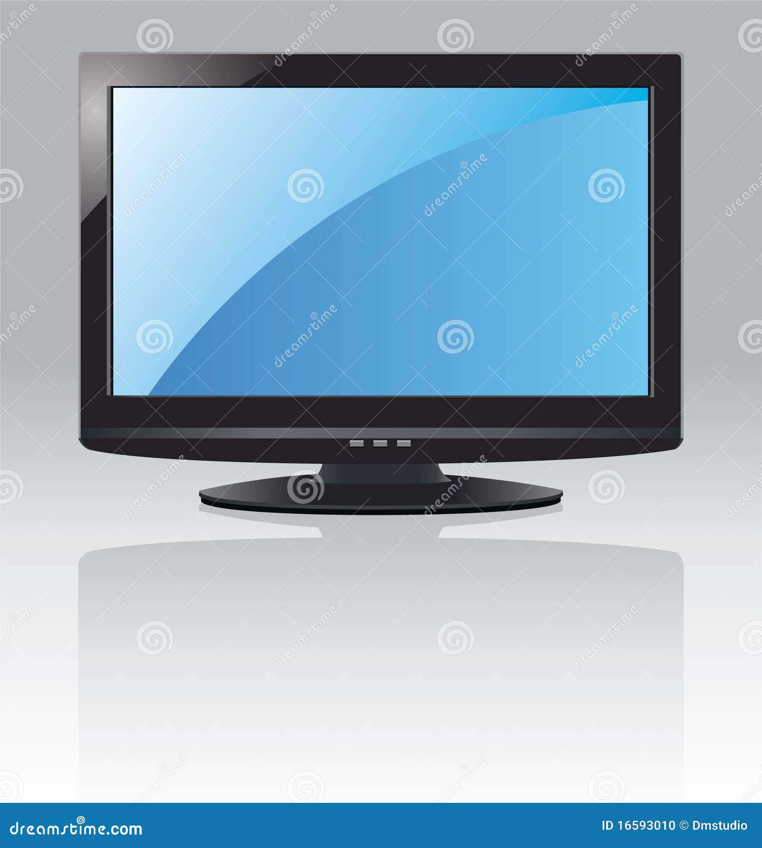 LCD screen stock vector. Illustration of equipment, object - 16593010