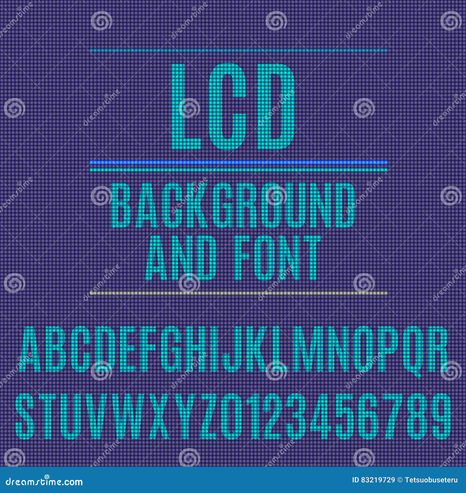 LCD screen stock vector. Illustration of graphic, number - 83219729