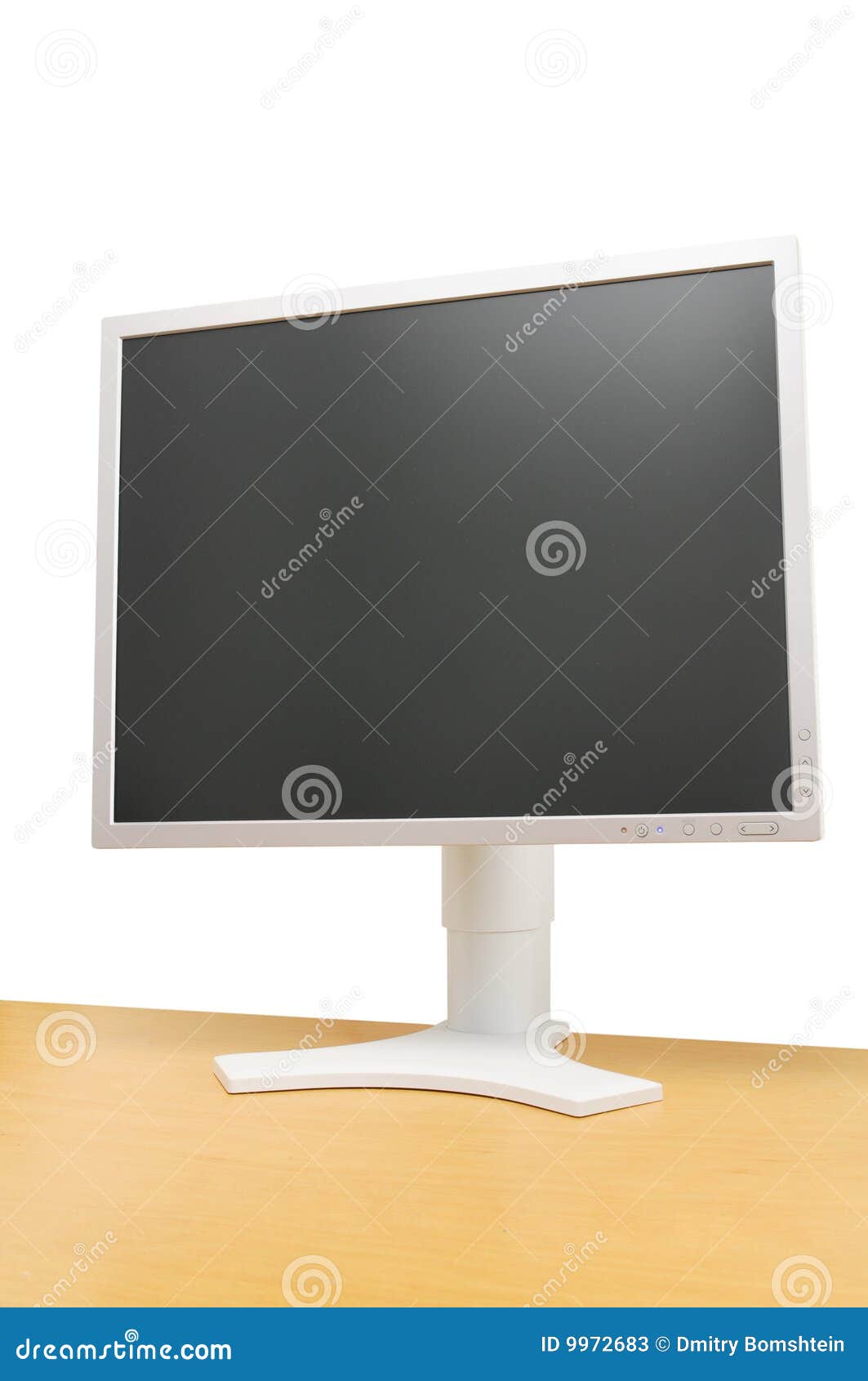LCD screen on desk stock image. Image of digital, business - 9972683