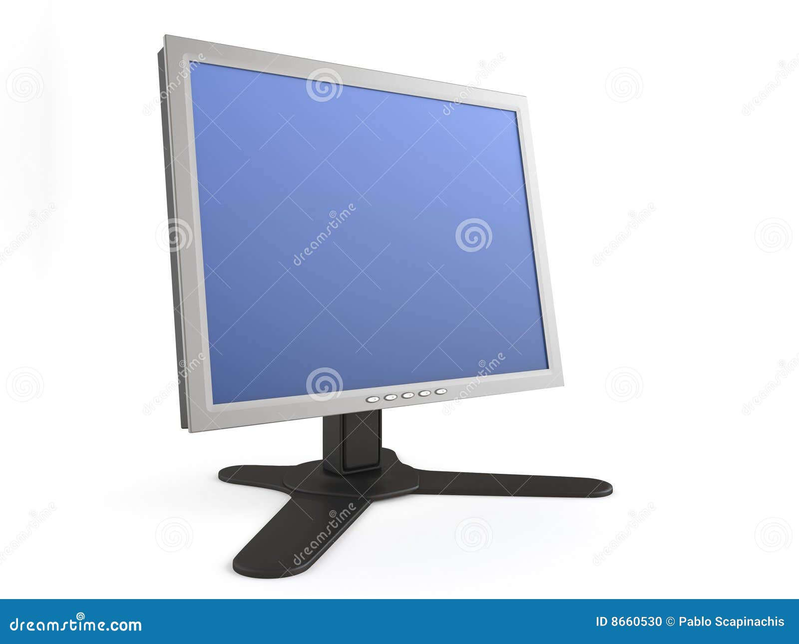 LCD screen isolated stock illustration. Illustration of clipping - 8660530