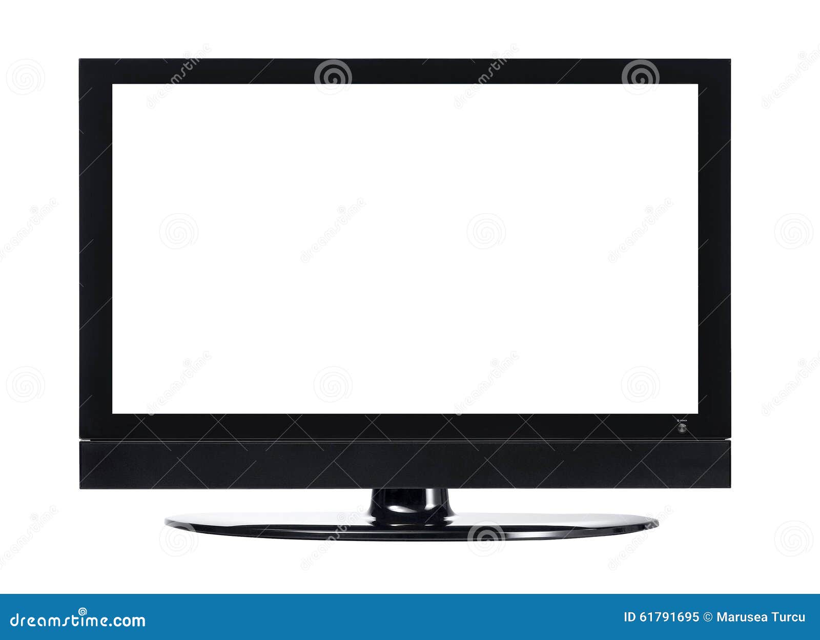 LCD Screen TV with White Background Stock Image - Image of design ...