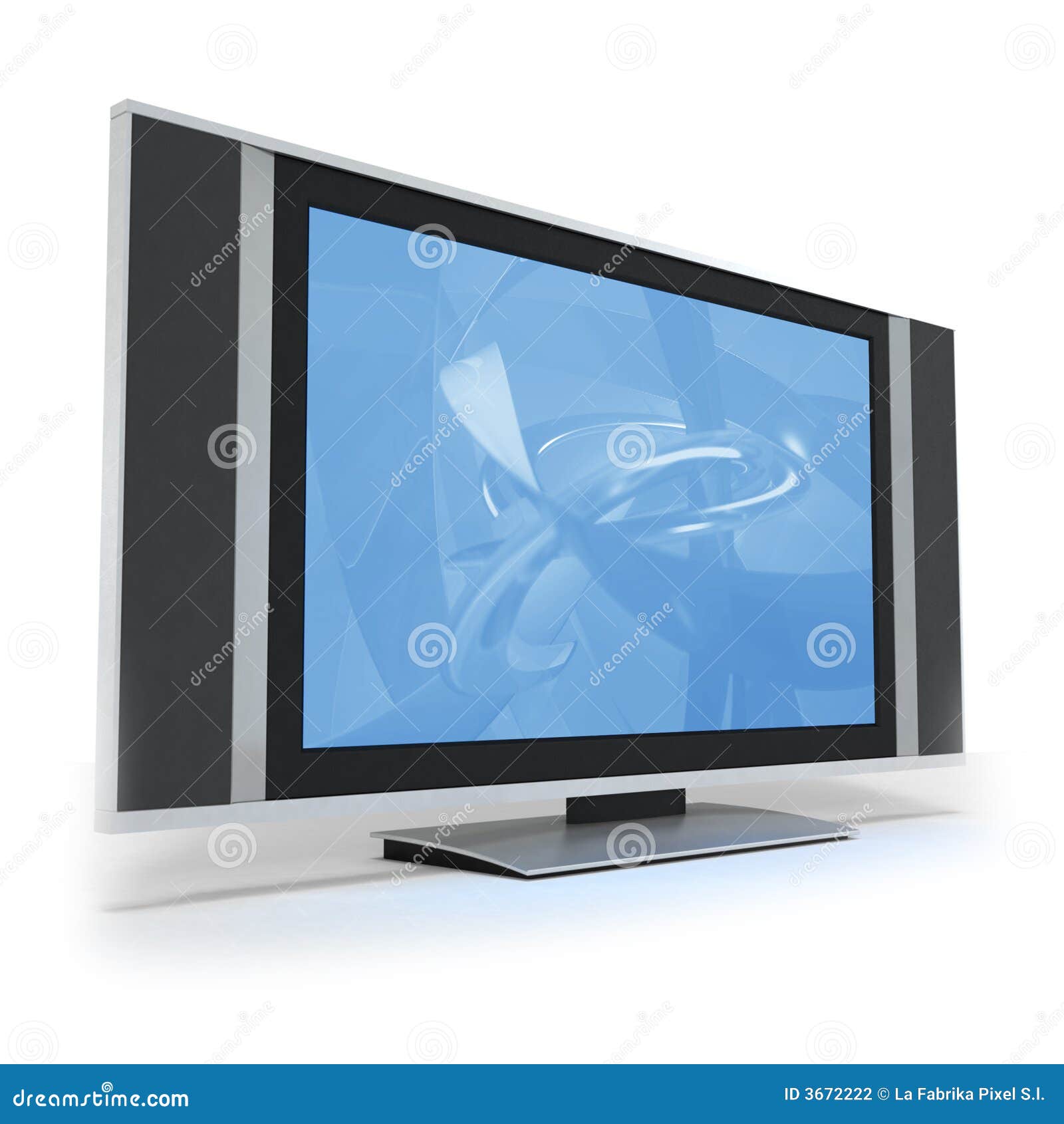 LCD Screen TVs With Abstract Blue Display Stock Photo | CartoonDealer ...