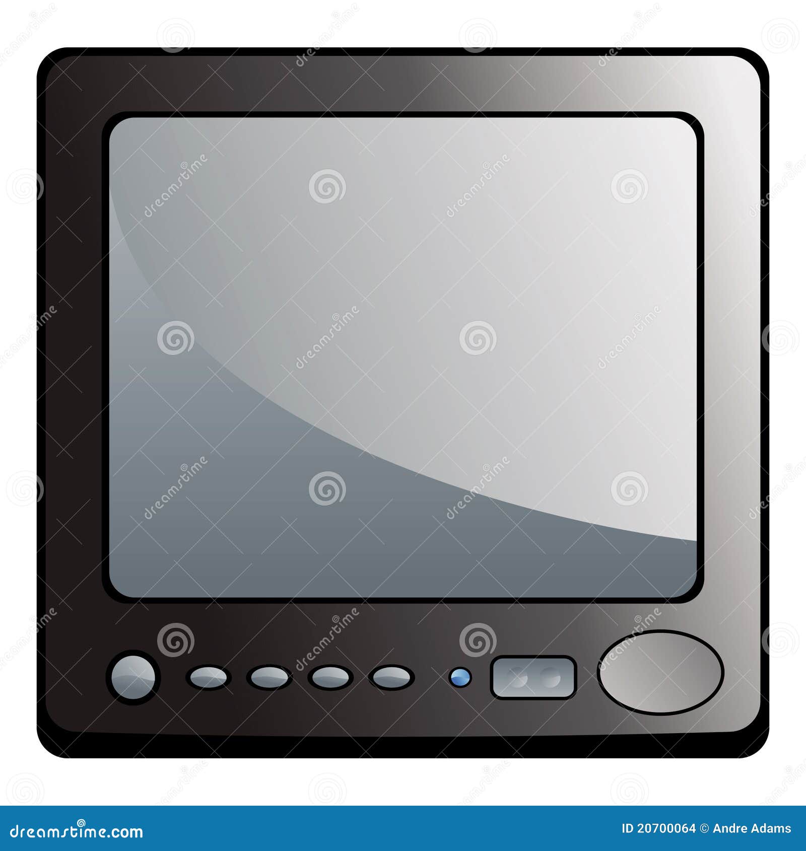 LCD television stock vector. Illustration of screen, television - 20700064