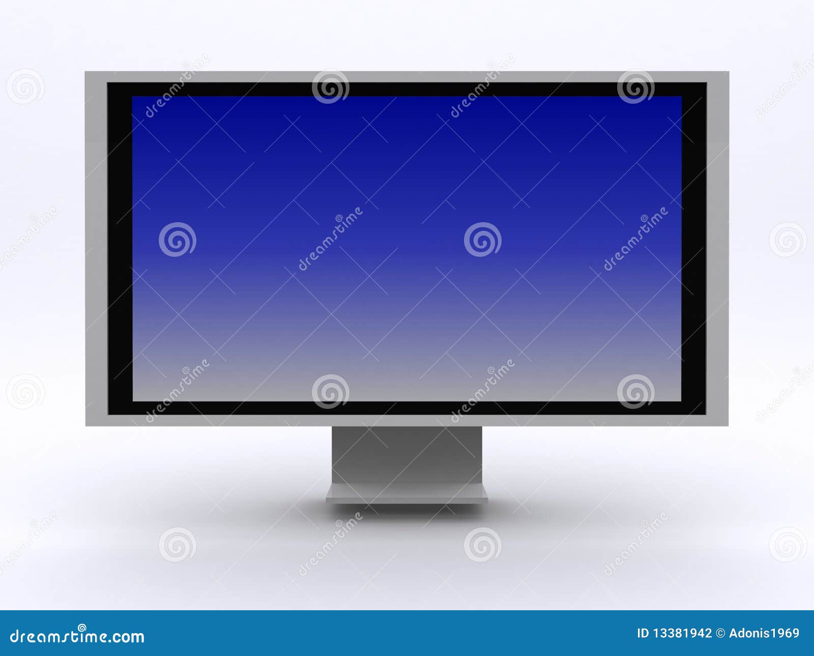 LCD television flat screen stock illustration. Illustration of applied ...