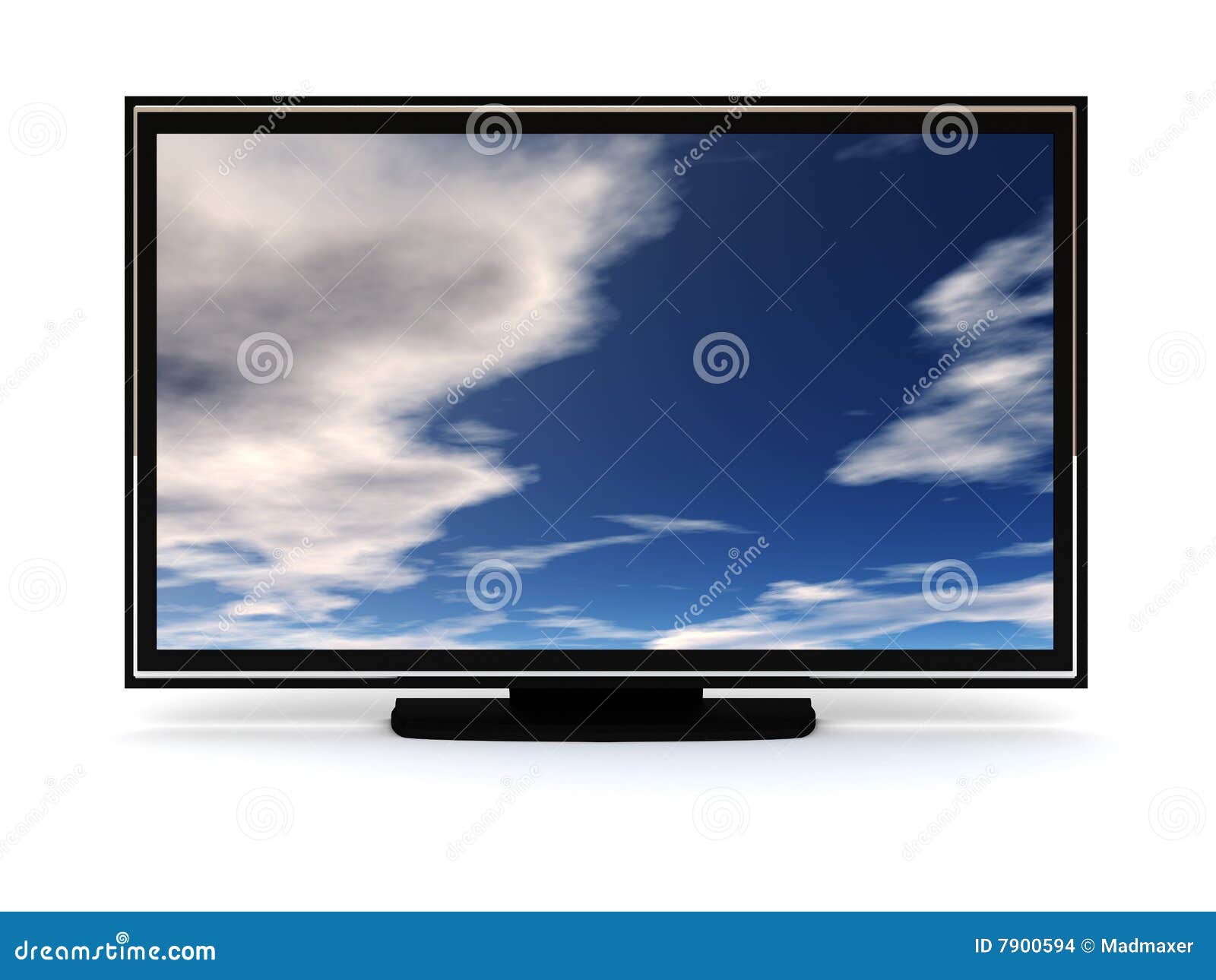 Lcd tv stock illustration. Illustration of industry, monitor - 7900594