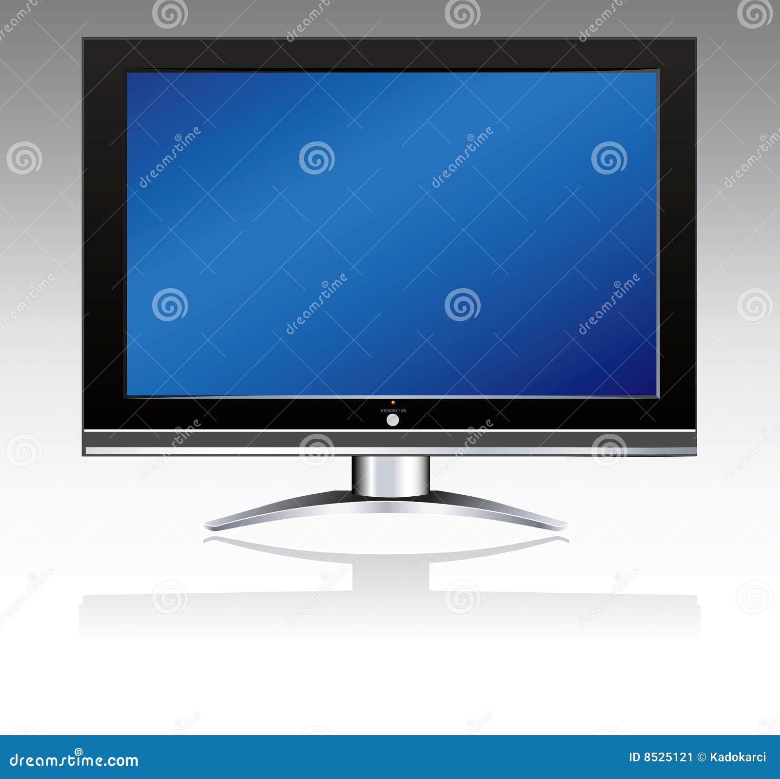 Lcd Tv Cartoon Vector | CartoonDealer.com #8525121